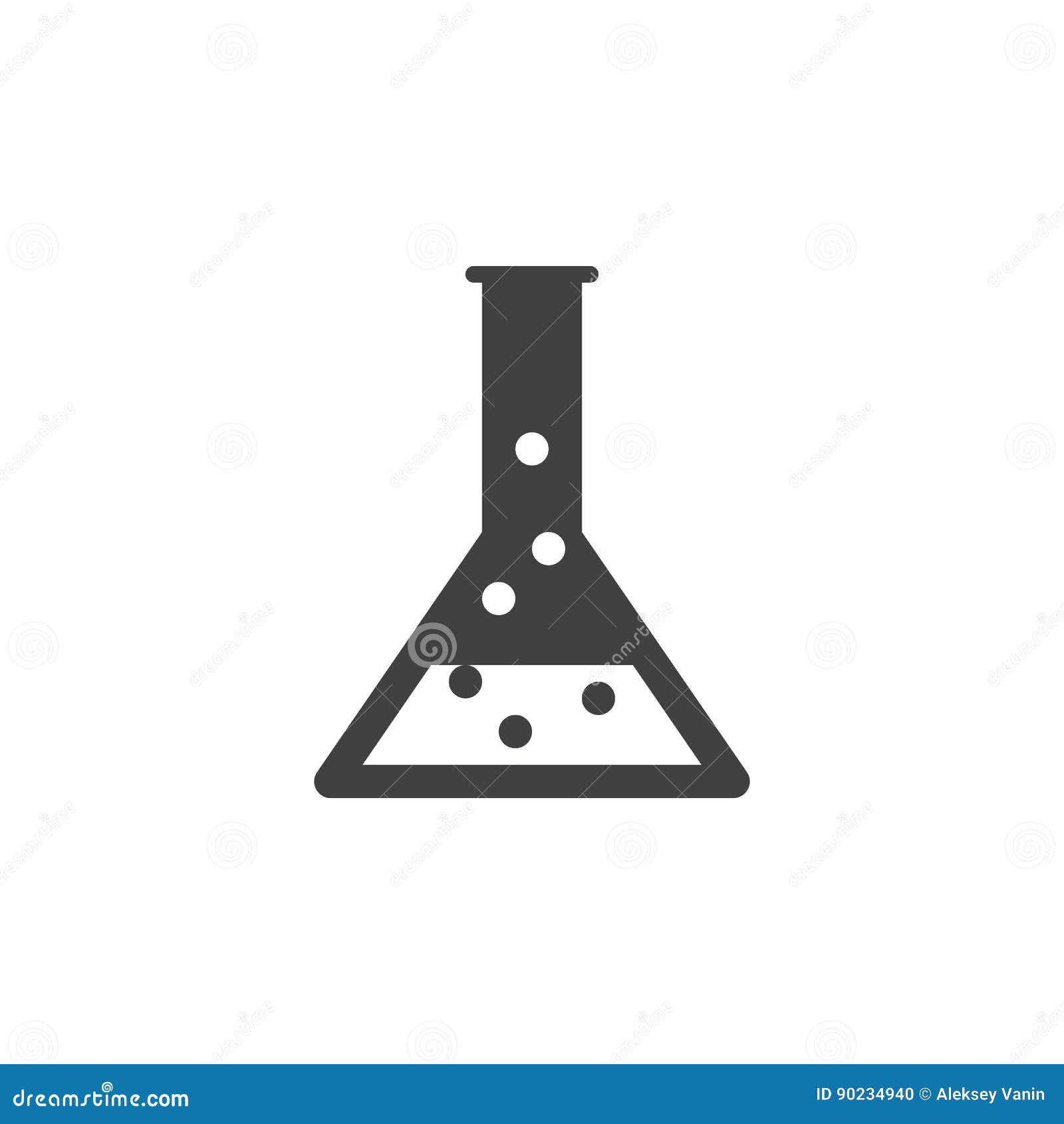 Lab Icon , Flask Solid Logo Illustration, Pictogram Isolat Stock ...