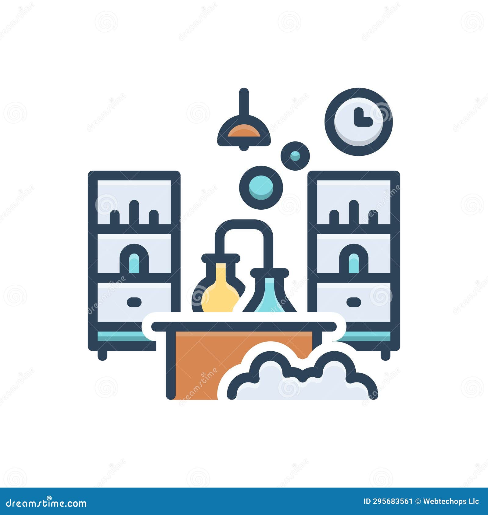 Color Illustration Icon for Lab, Laboratory and Pathlogy Stock ...