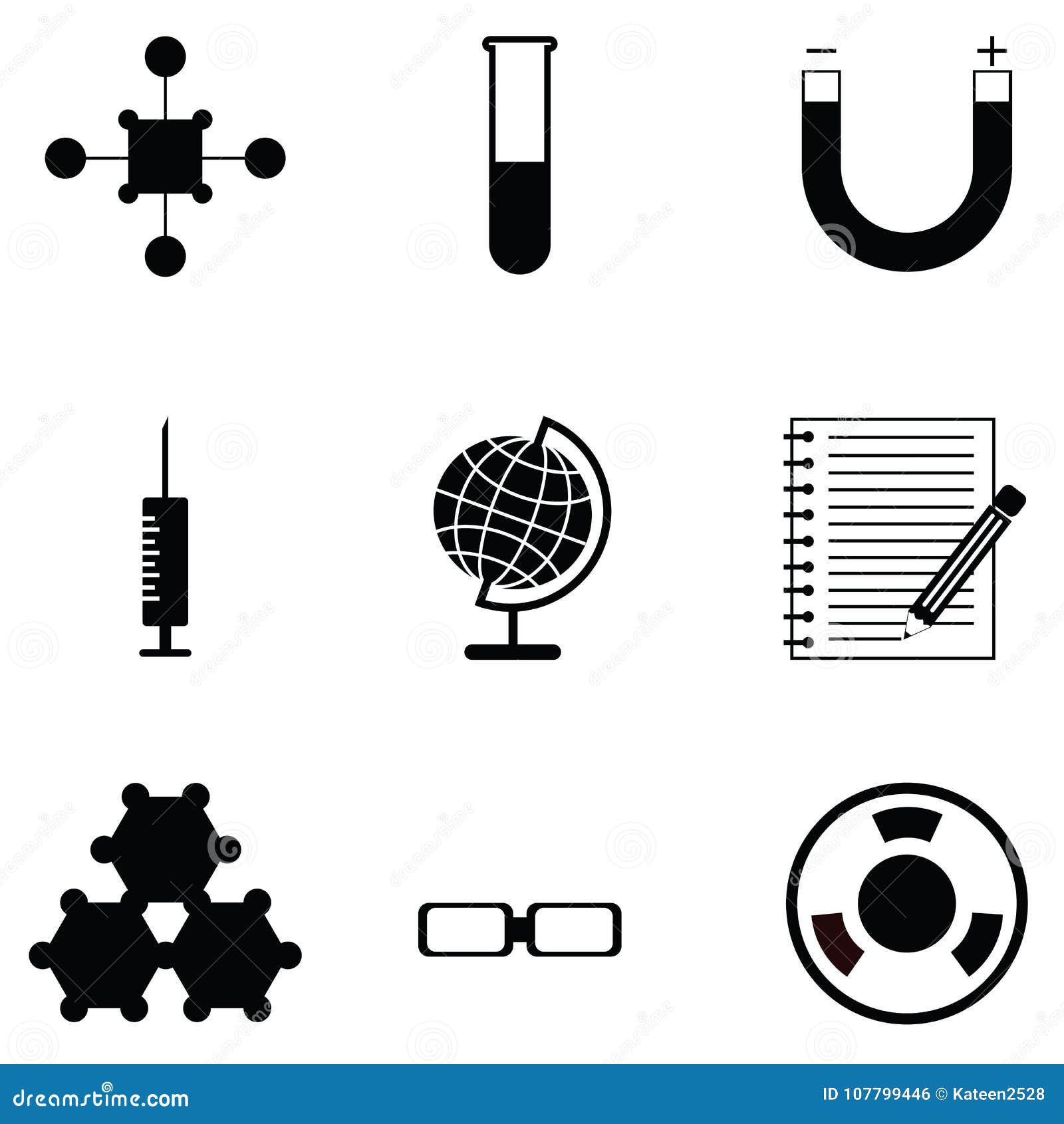 Lab icon set stock illustration. Illustration of isolated - 107799446