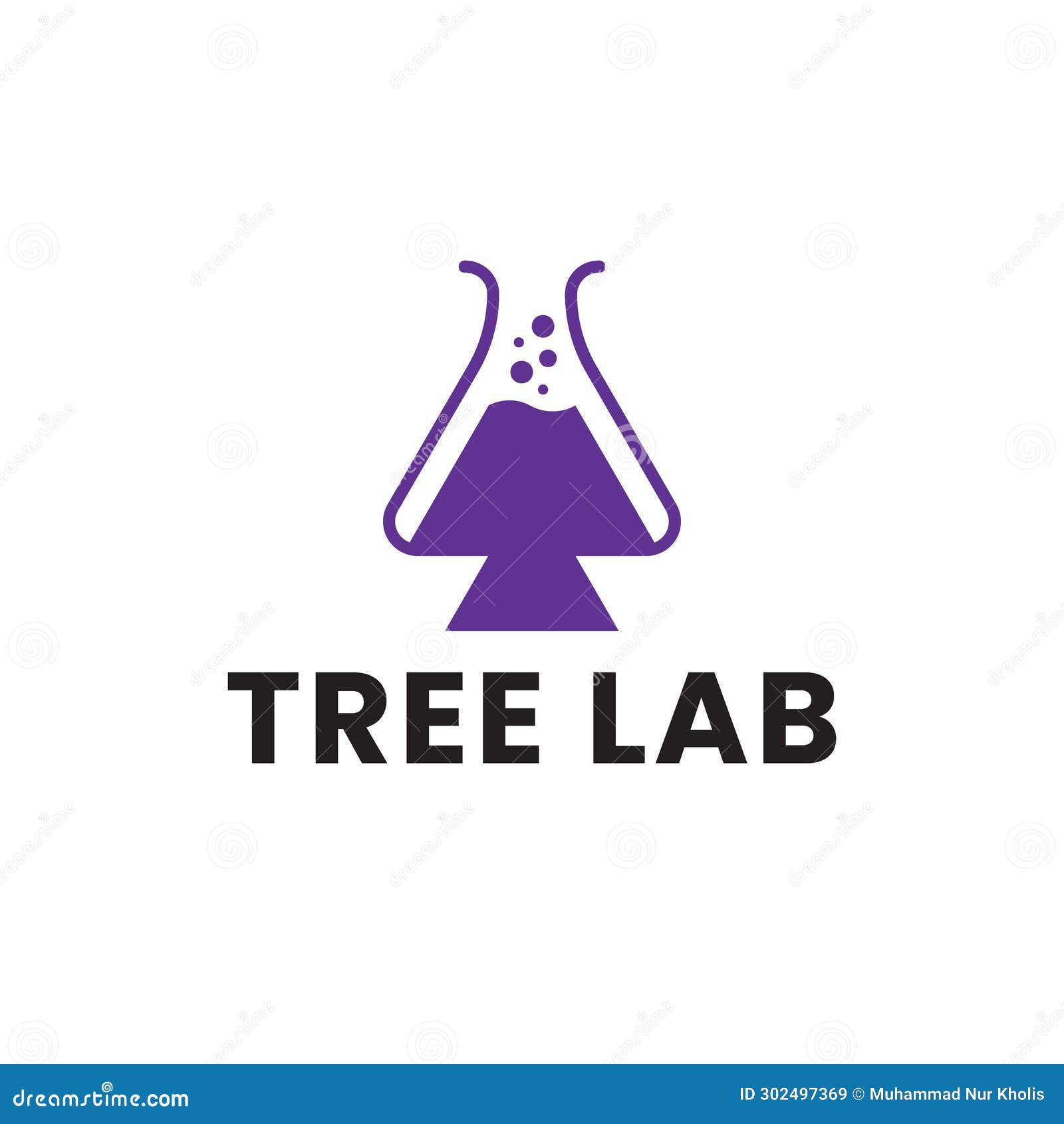 Lab Icon with Tree Icon Logo Design Stock Illustration - Illustration ...