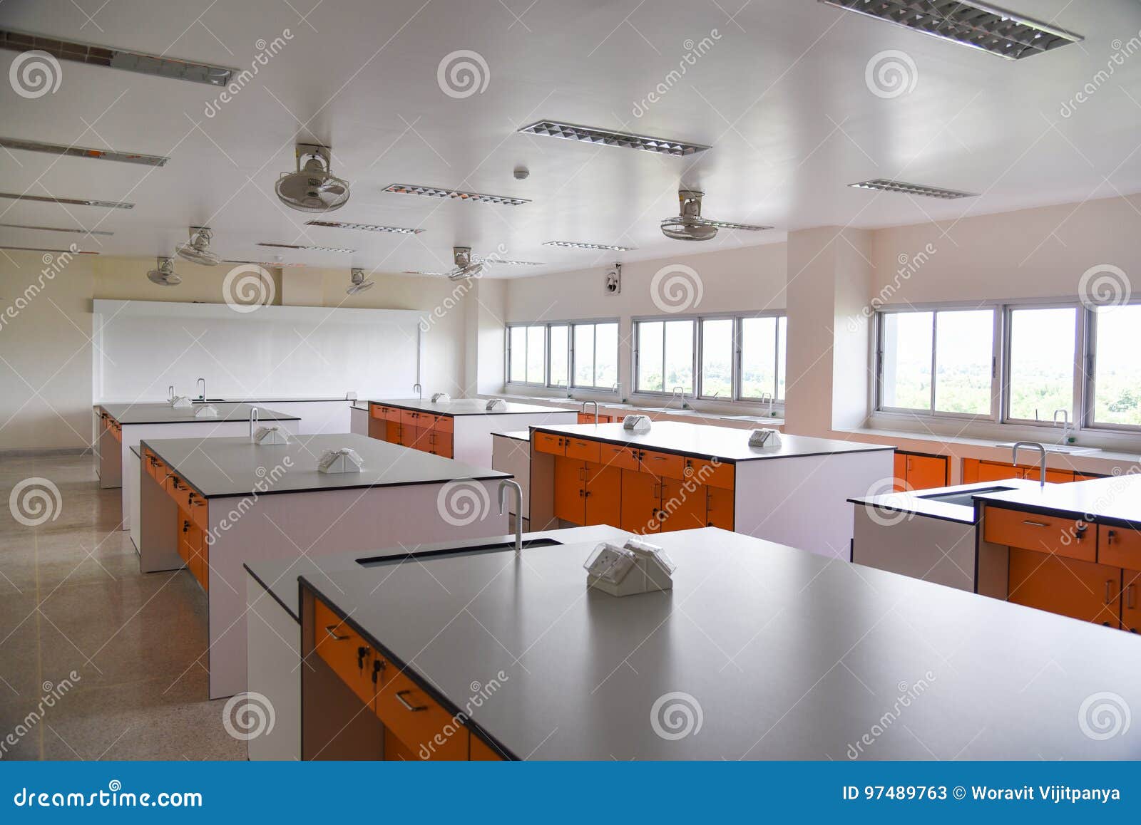 Lab interior science room stock image. Image of instruments - 97489763