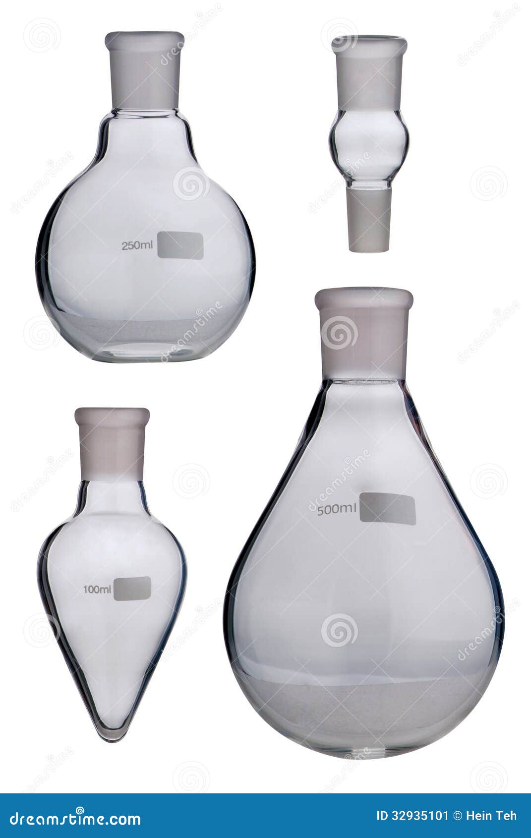 Lab. Laboratory Glassware Set on a Background Stock Image - Image of ...