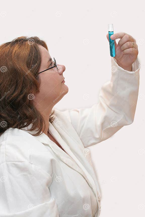 Lab Lady stock photo. Image of latex, blue, glasses, chemistry - 551096