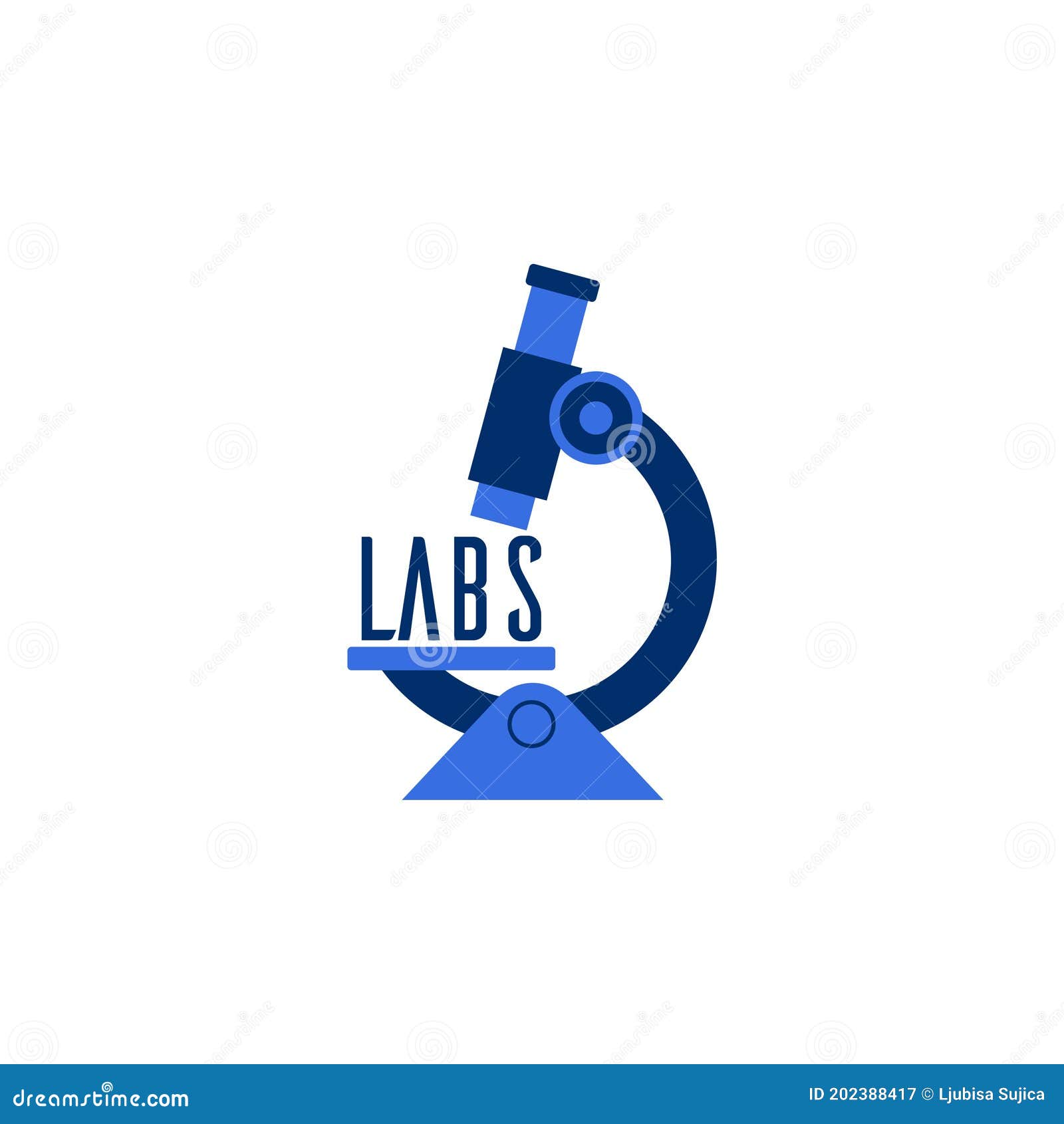 Lab Logo Design Isolated on White Background Stock Vector ...