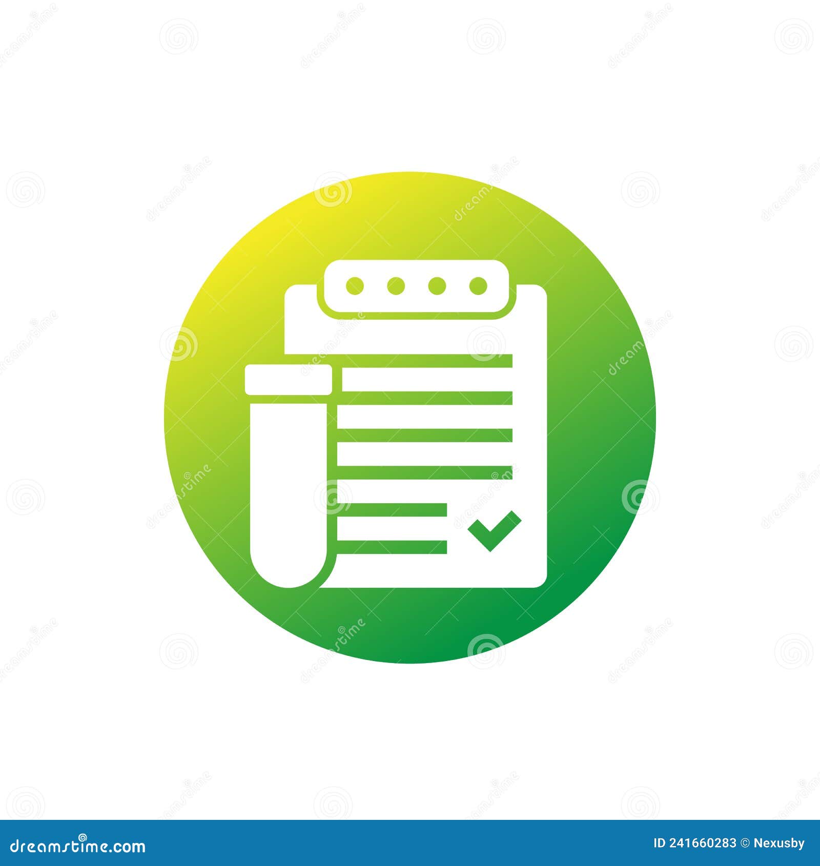 Lab Medical Test Results Icon, Vector Stock Vector - Illustration of ...