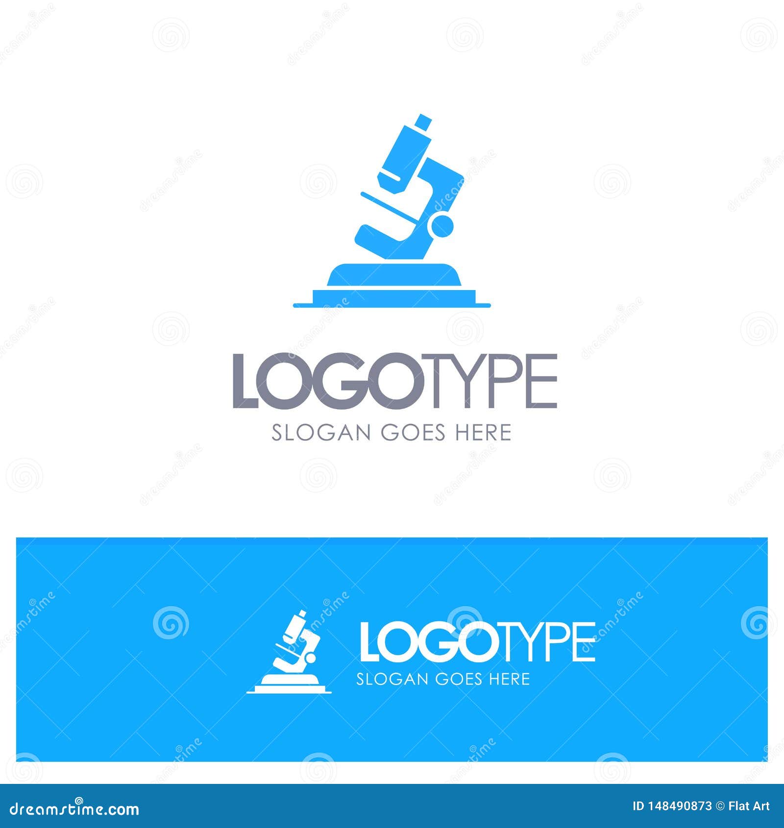 Lab, Microscope, Science, Zoom Blue Logo Vector Stock Vector ...