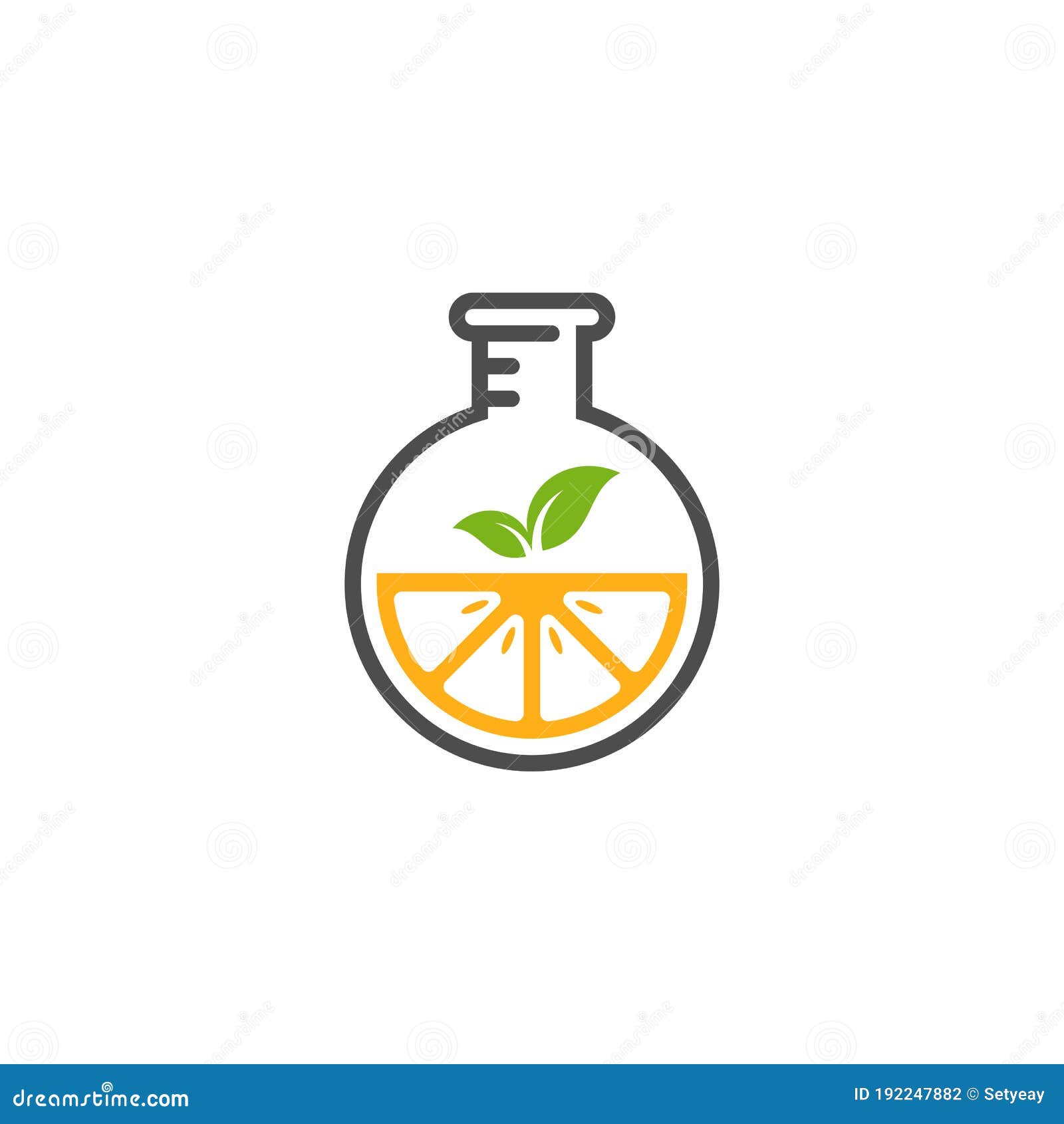 Lab with Modern Fresh Orange Logo Vector Illustration, Fresh Orange ...