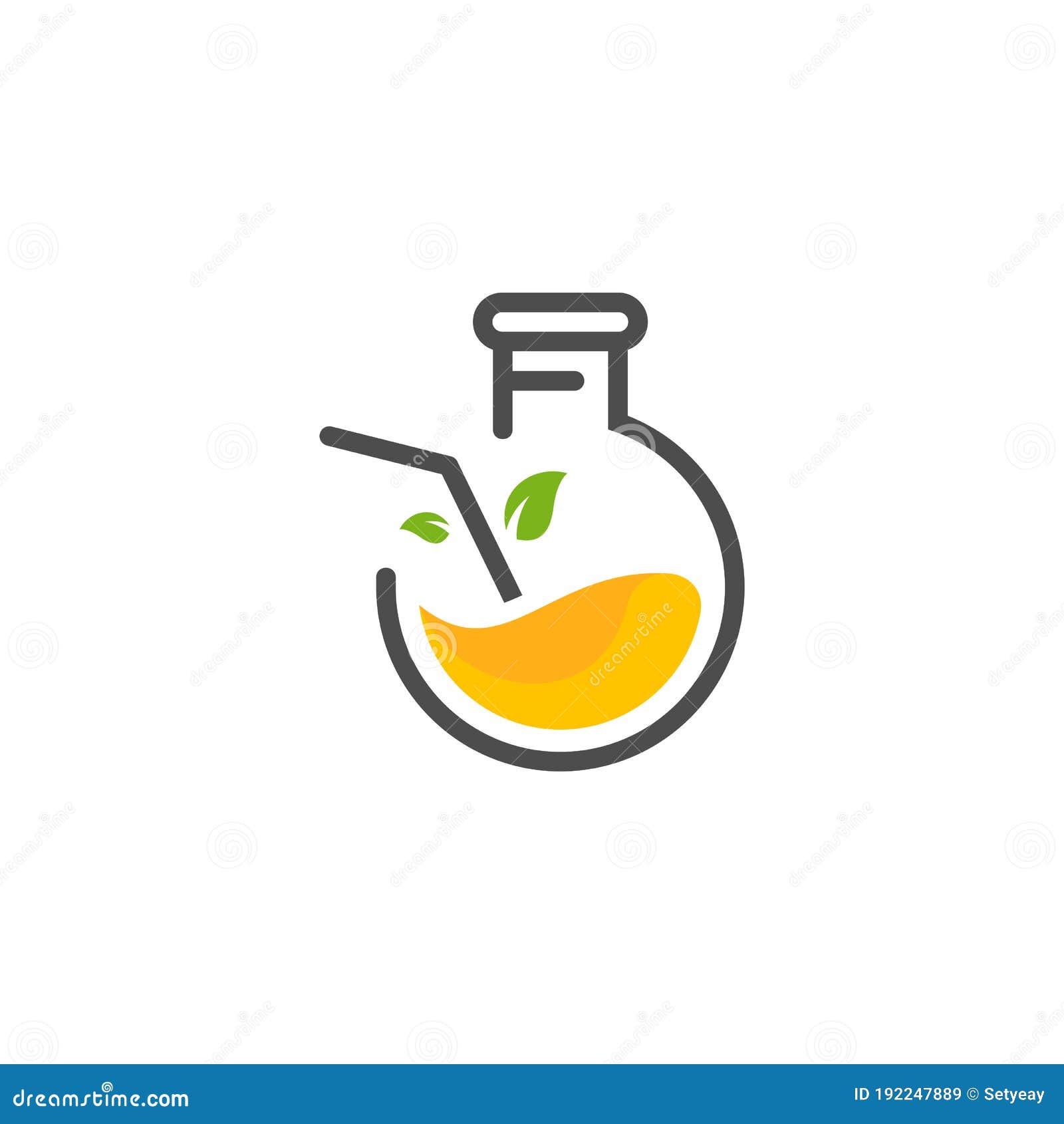 Lab with Modern Fresh Orange Logo Vector Illustration, Fresh Orange ...