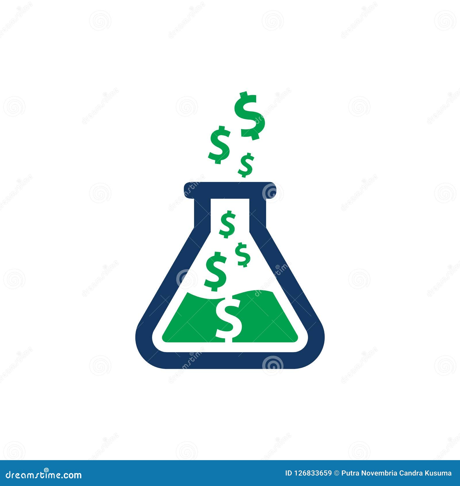 Lab Money Logo Icon Design stock vector. Illustration of idea - 126833659