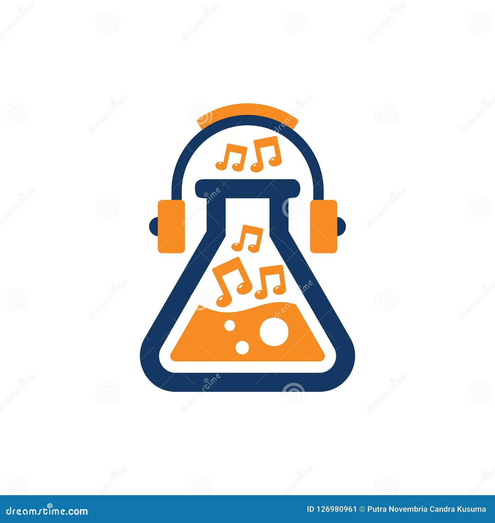 Lab Music Logo Icon Design stock vector. Illustration of logo - 126980961