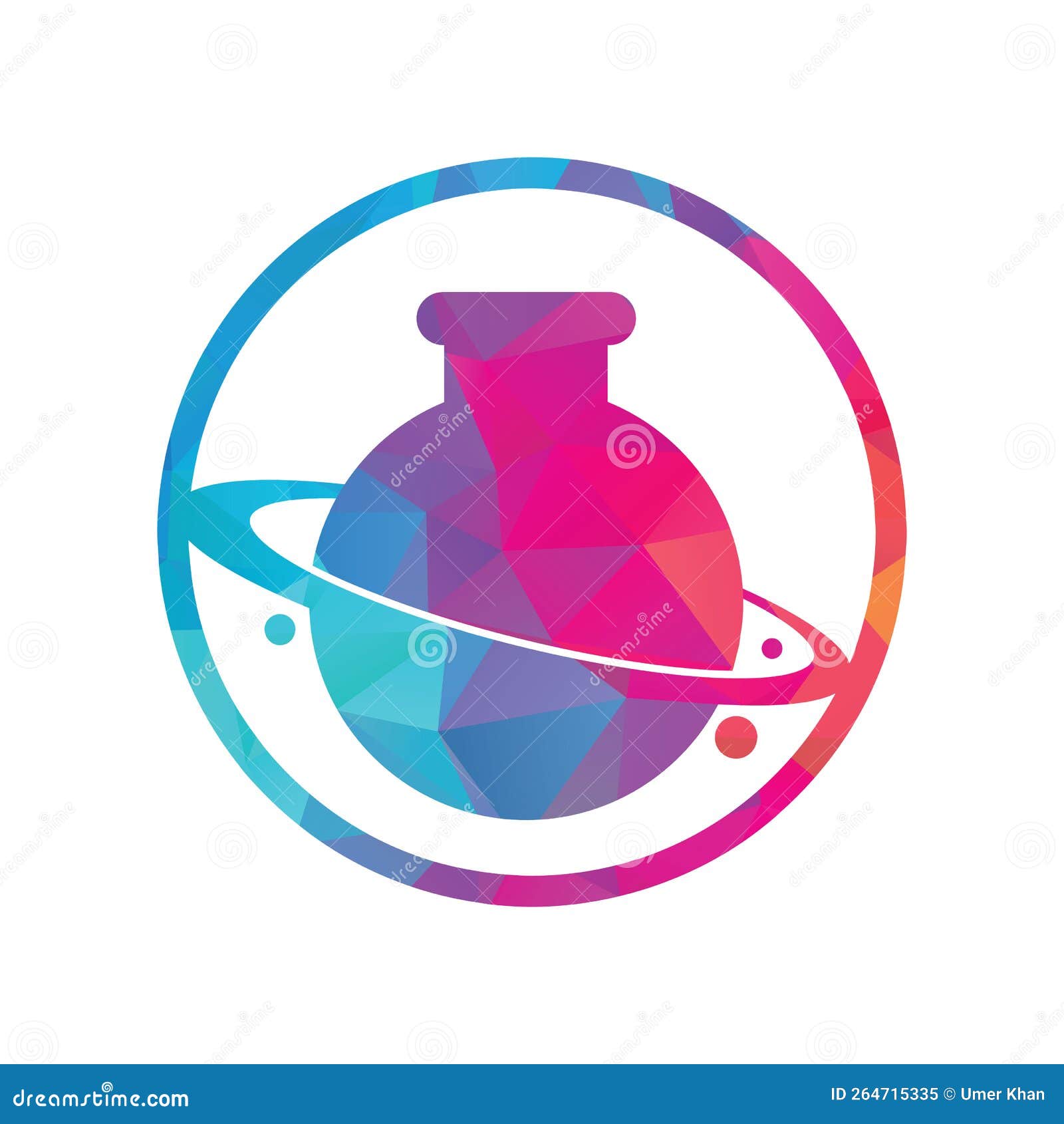 Lab Planet Logo Template Design. Stock Vector - Illustration of icon ...