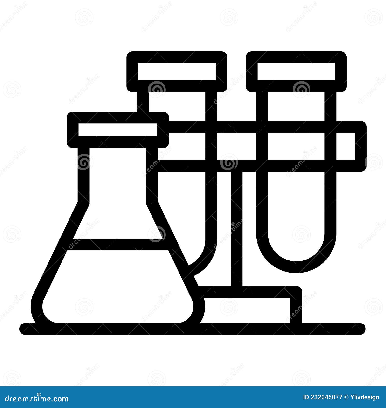 Lab Pot Stand Icon Outline Vector. Scientist Test Stock Vector ...