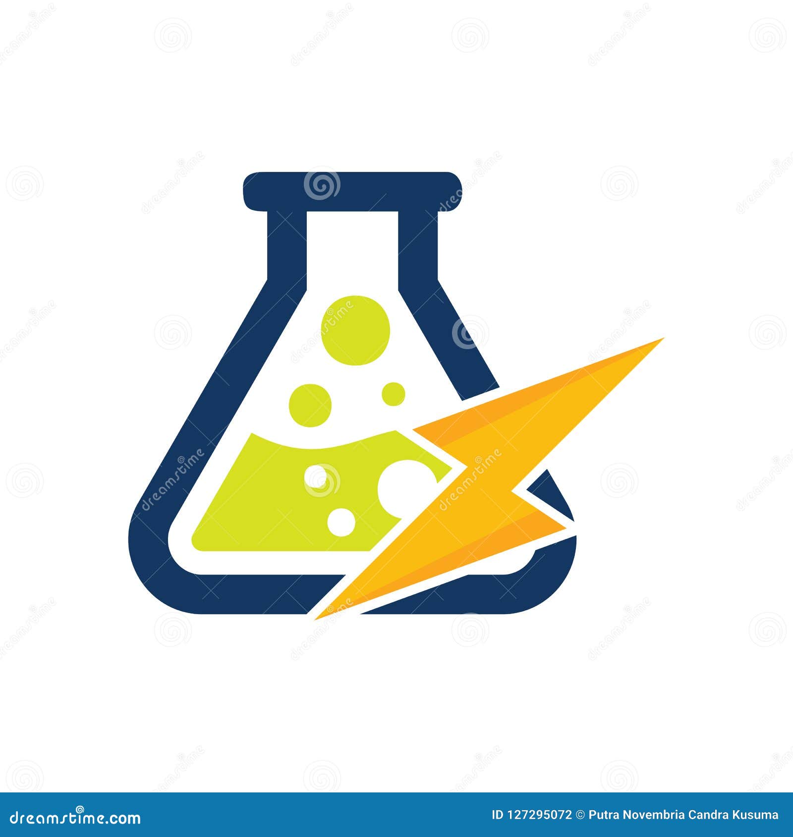 Lab Power Logo Icon Design stock vector. Illustration of chemistry ...
