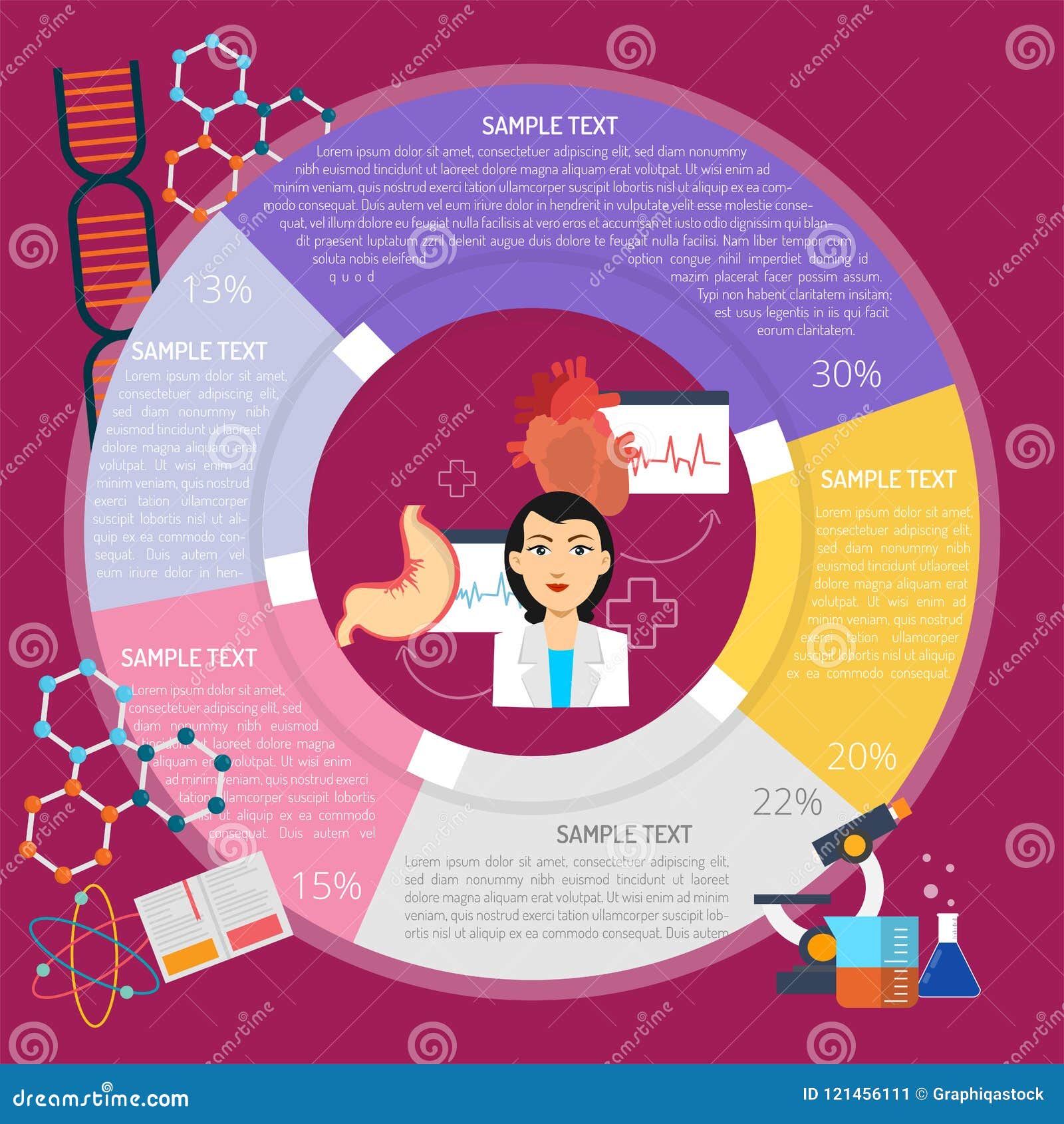 Lab Research Infographic stock vector. Illustration of infographic ...