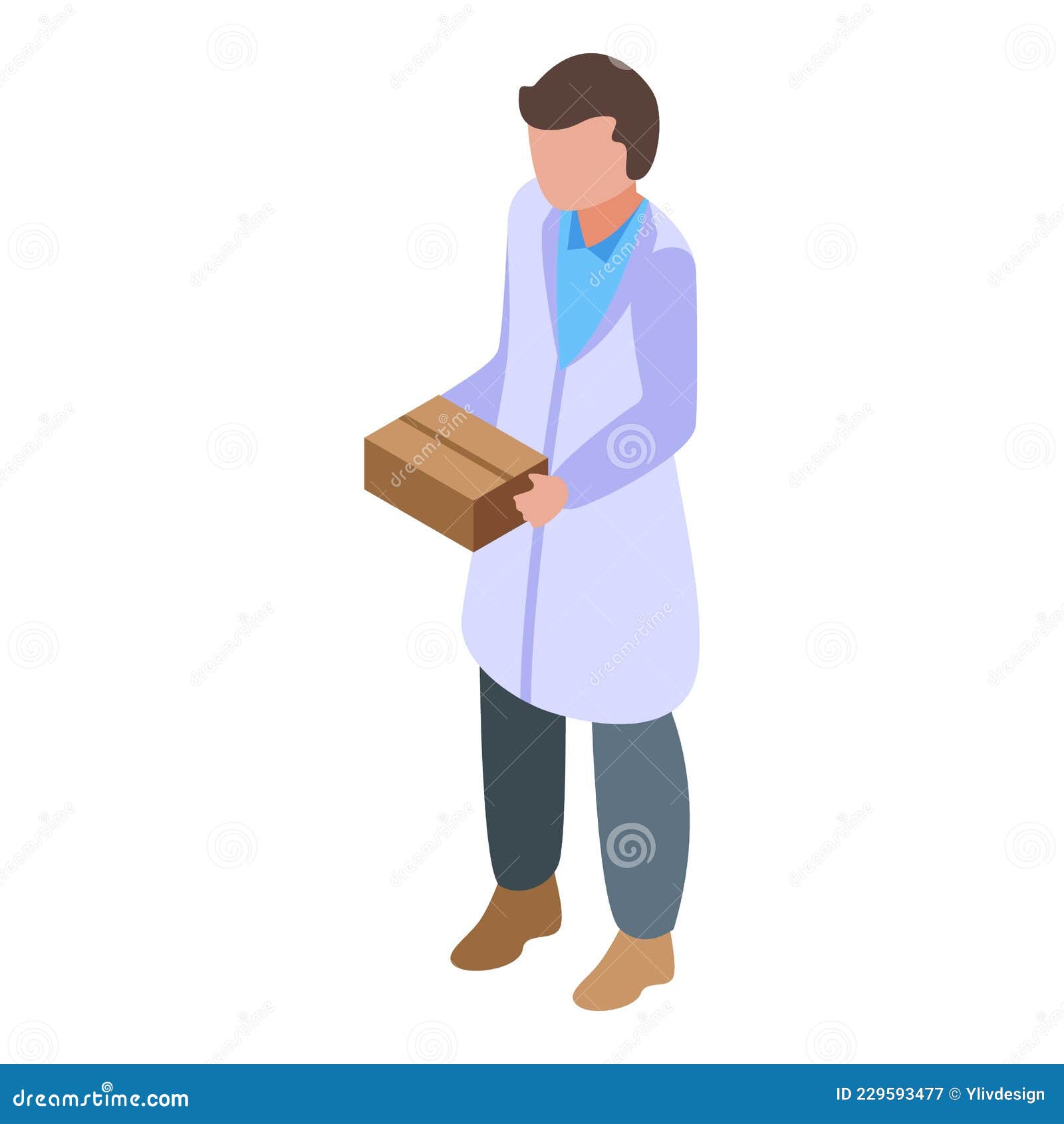 Lab Robot Worker Icon Isometric Vector. Semiconductor Industry Stock ...