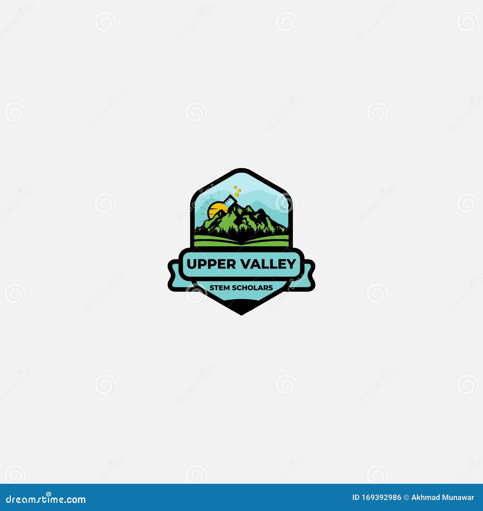 Lab and Science Logo, Mountain Science Logo, Pen Lab Science Logo Stock ...