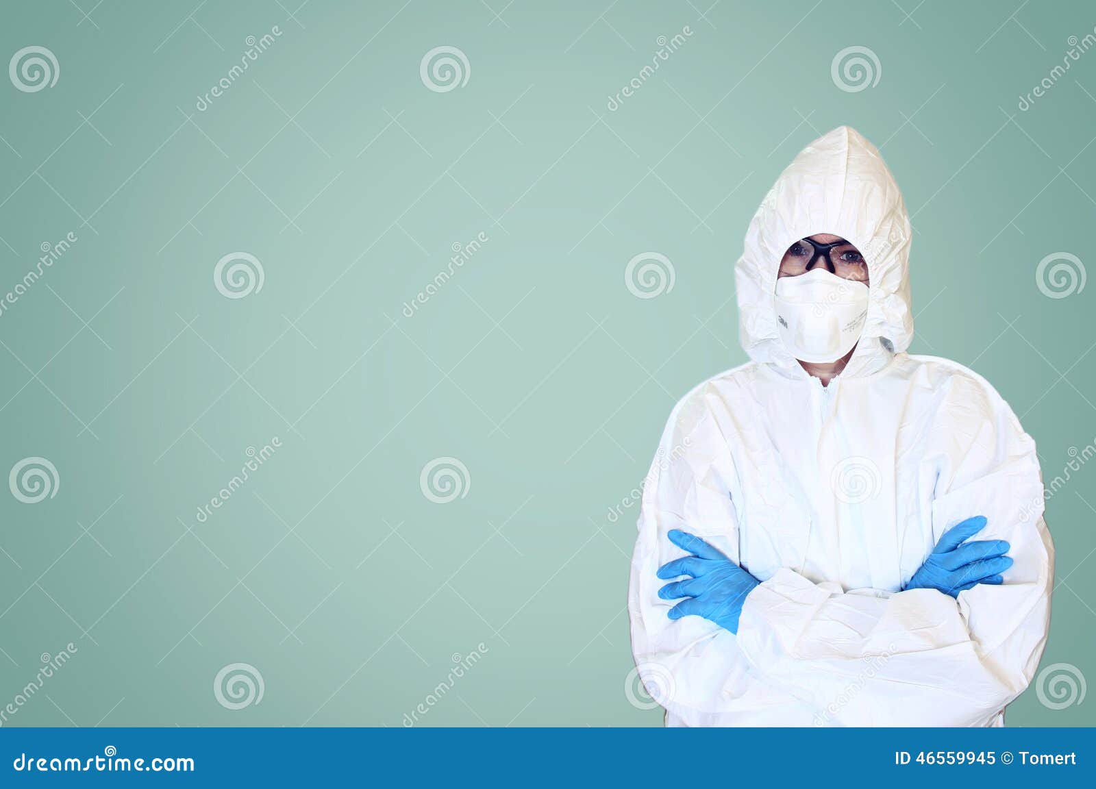 Lab Scientist in Safety Suit Stock Image - Image of hazard, molecule ...