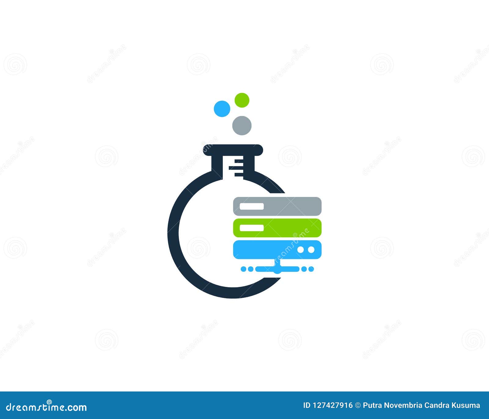 Lab Server Logo Icon Design Stock Illustration - Illustration of modern ...