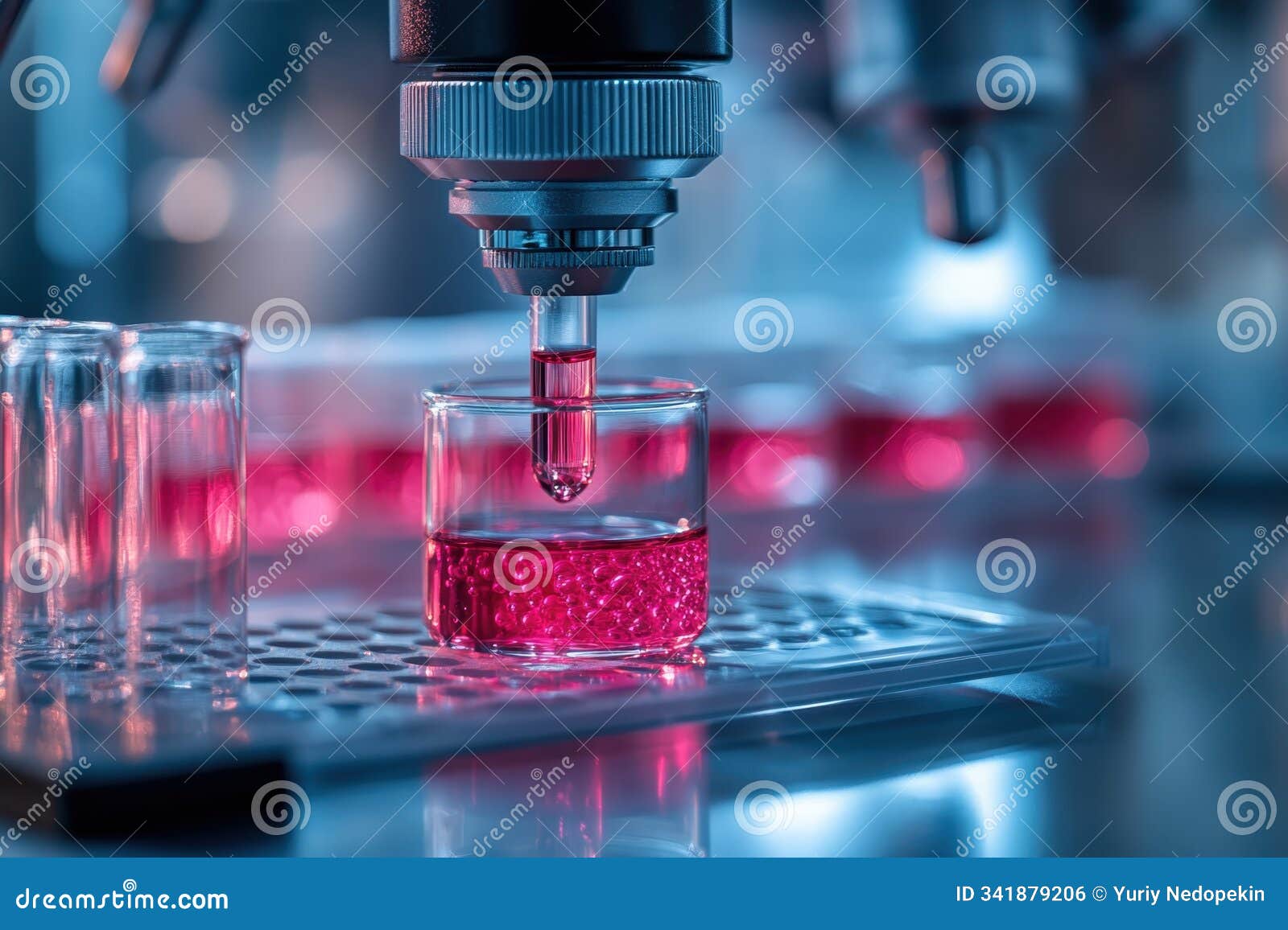 Lab Setup for Precise Liquid Measurement Using a Drip Mechanism in ...