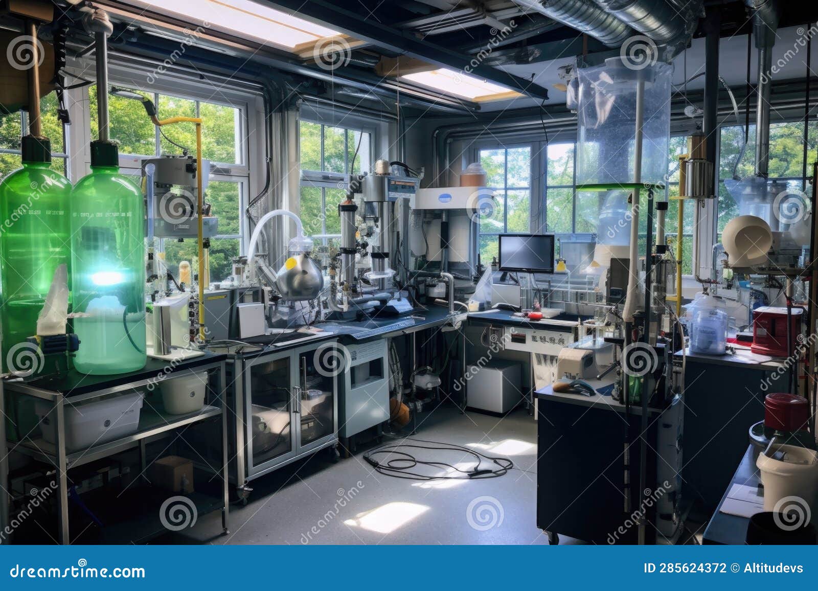Lab Setup Showcasing Innovative Green Hydrogen Production Methods Stock ...