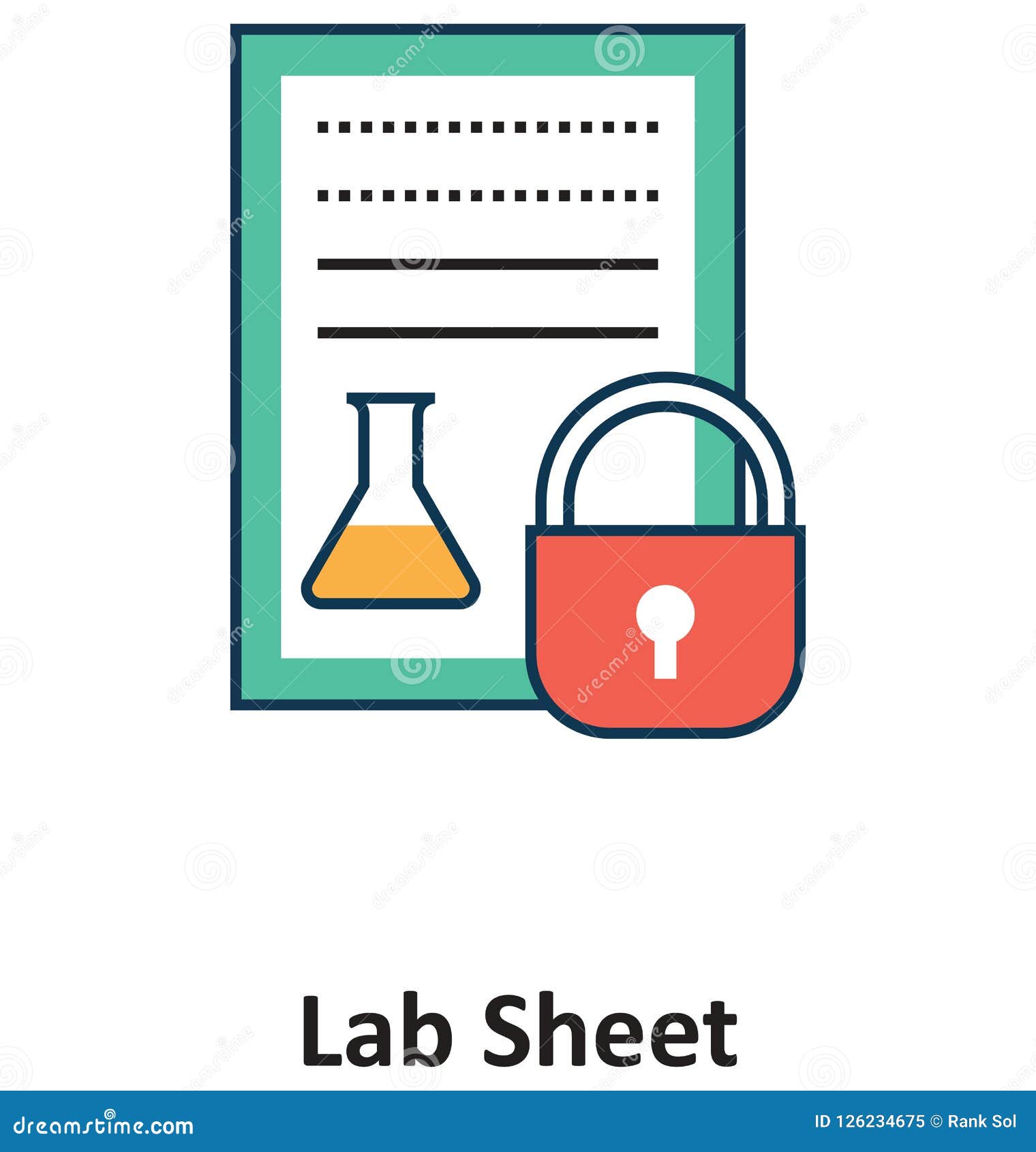 Lab Sheet Isolated and Vector Icon for Technology Stock Vector ...