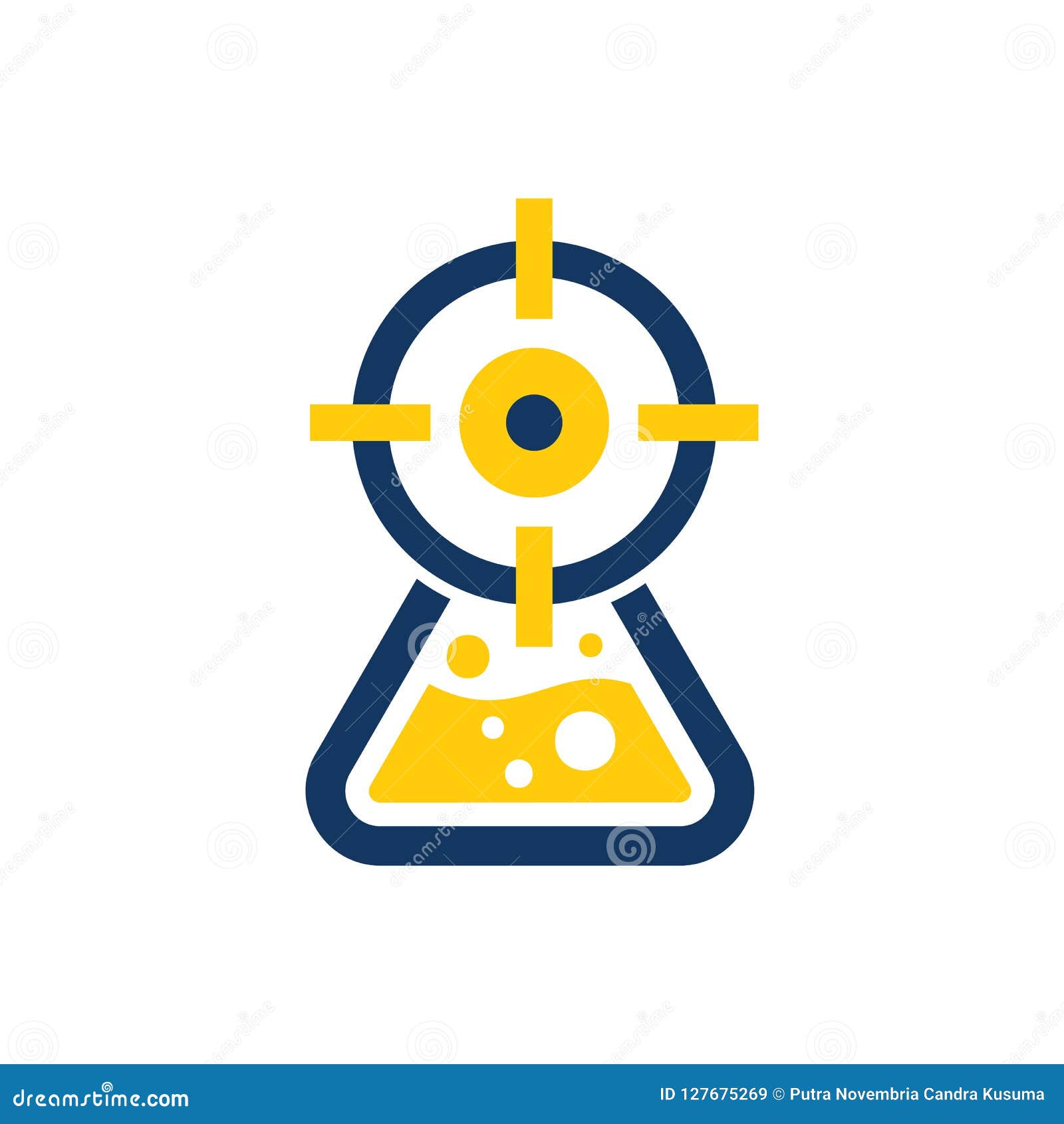 Lab Target Logo Icon Design Stock Vector - Illustration of center ...