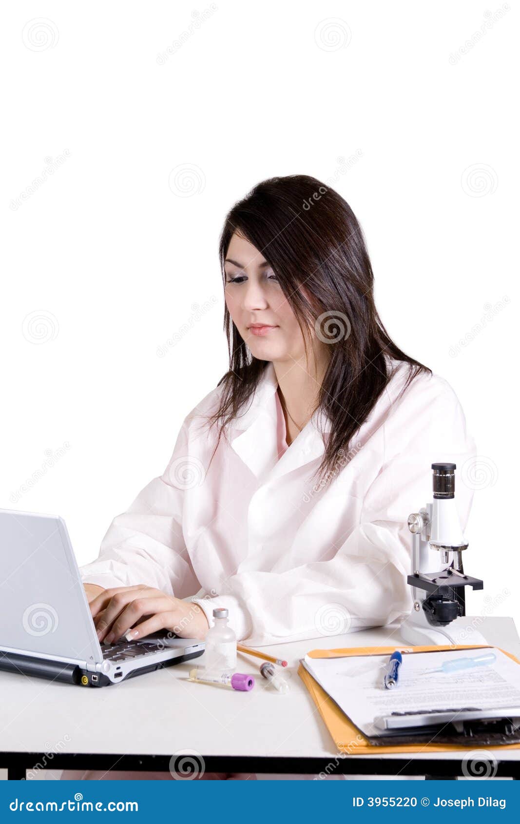 Lab tech stock photo. Image of monitor, doctor, care, glass - 3955220