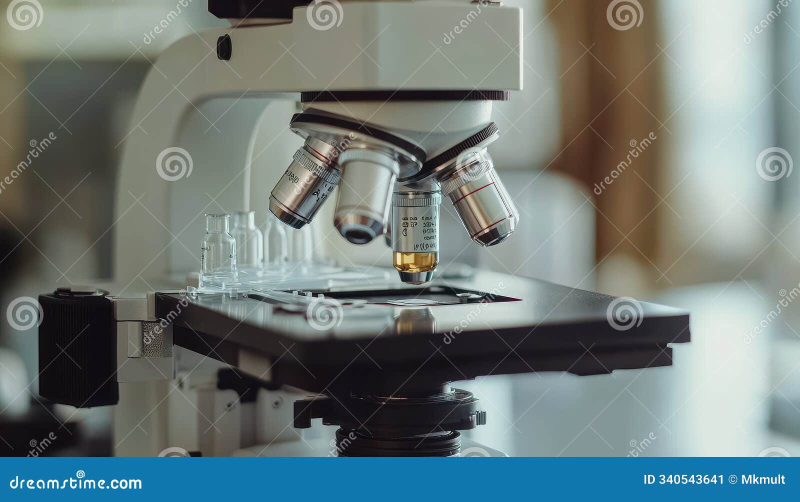 Lab Tech Performing Bacteriological Tests with Reagents in a Microlab ...