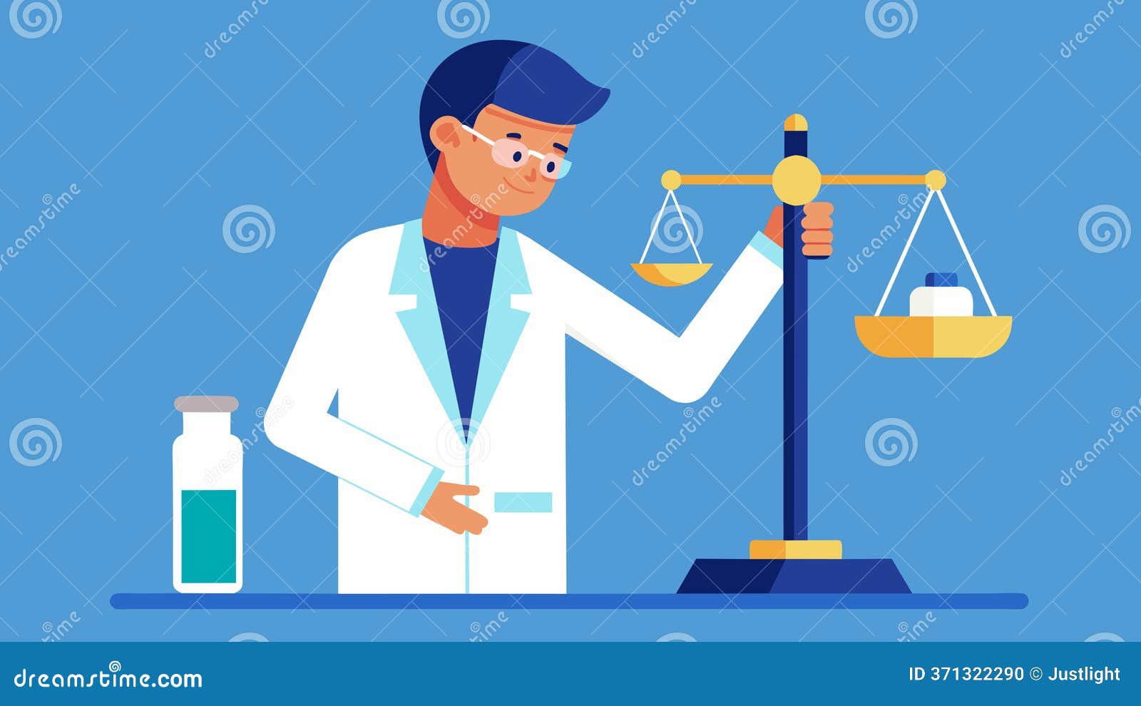 Specific Gravity Test Multi Color Concept Icon Vector Illustration ...