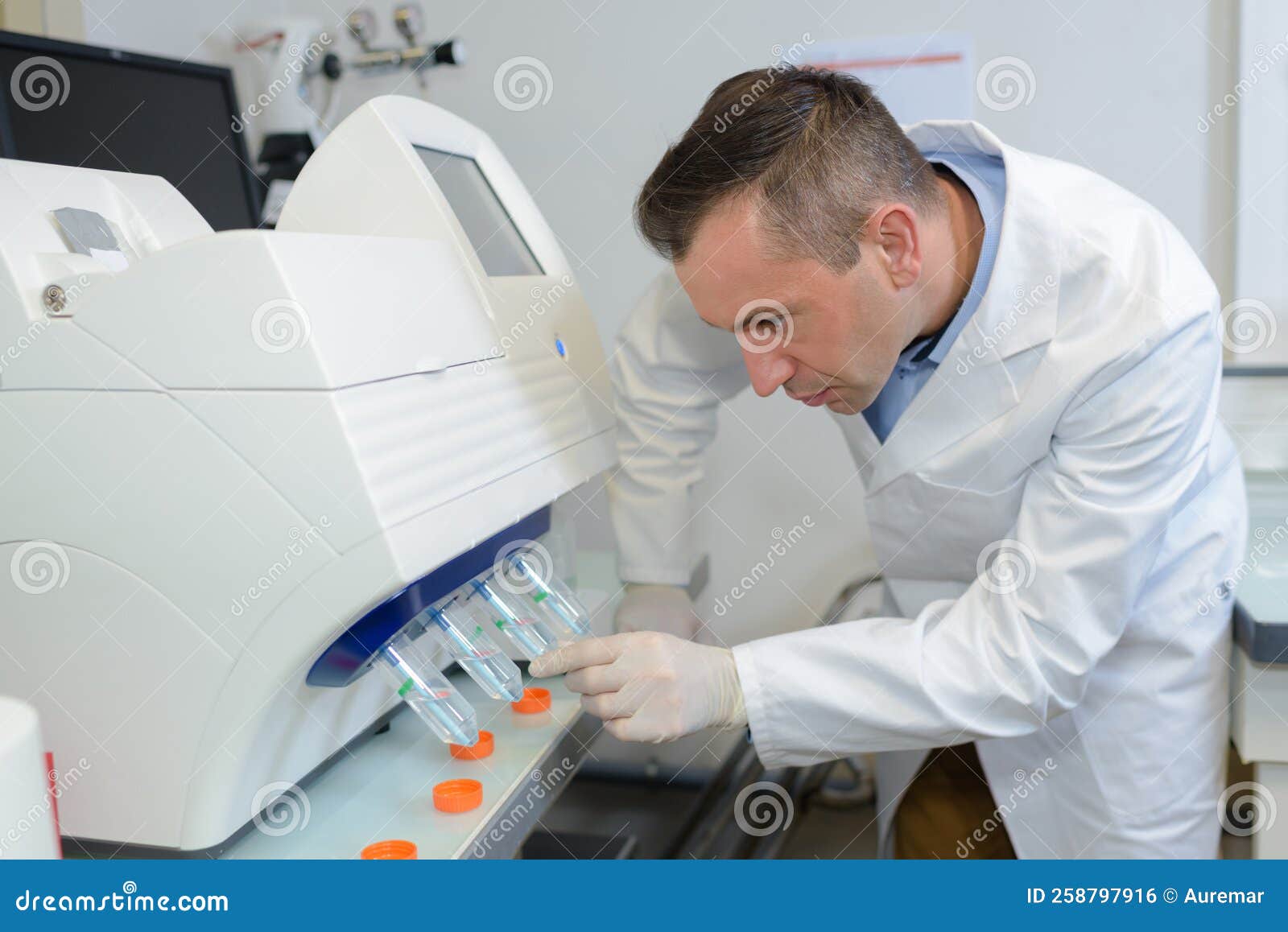 Lab Technician Conducting Laboratory Research Stock Photo - Image of ...