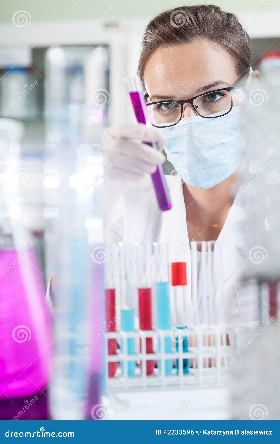Lab Technician Holding a Test Tube Stock Photo - Image of chemistry ...