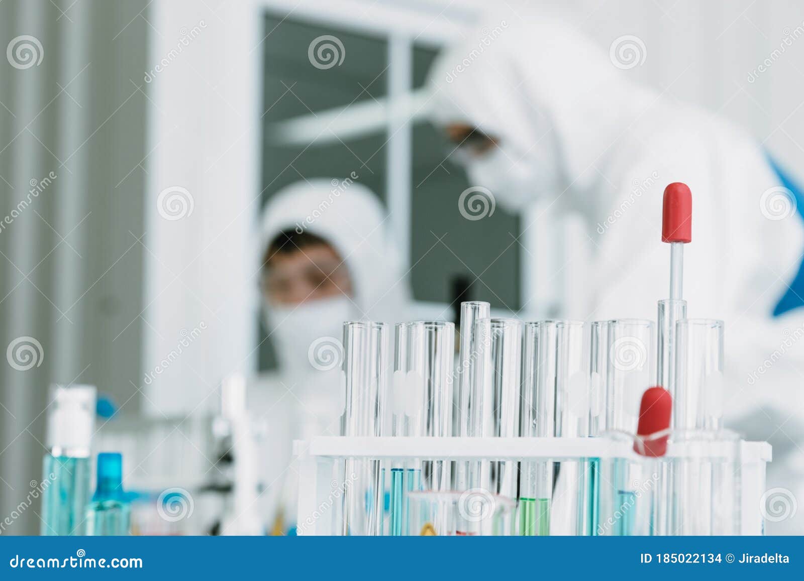 Lab Technician in Personal Protective Equipment PPE Suit Vaccines ...