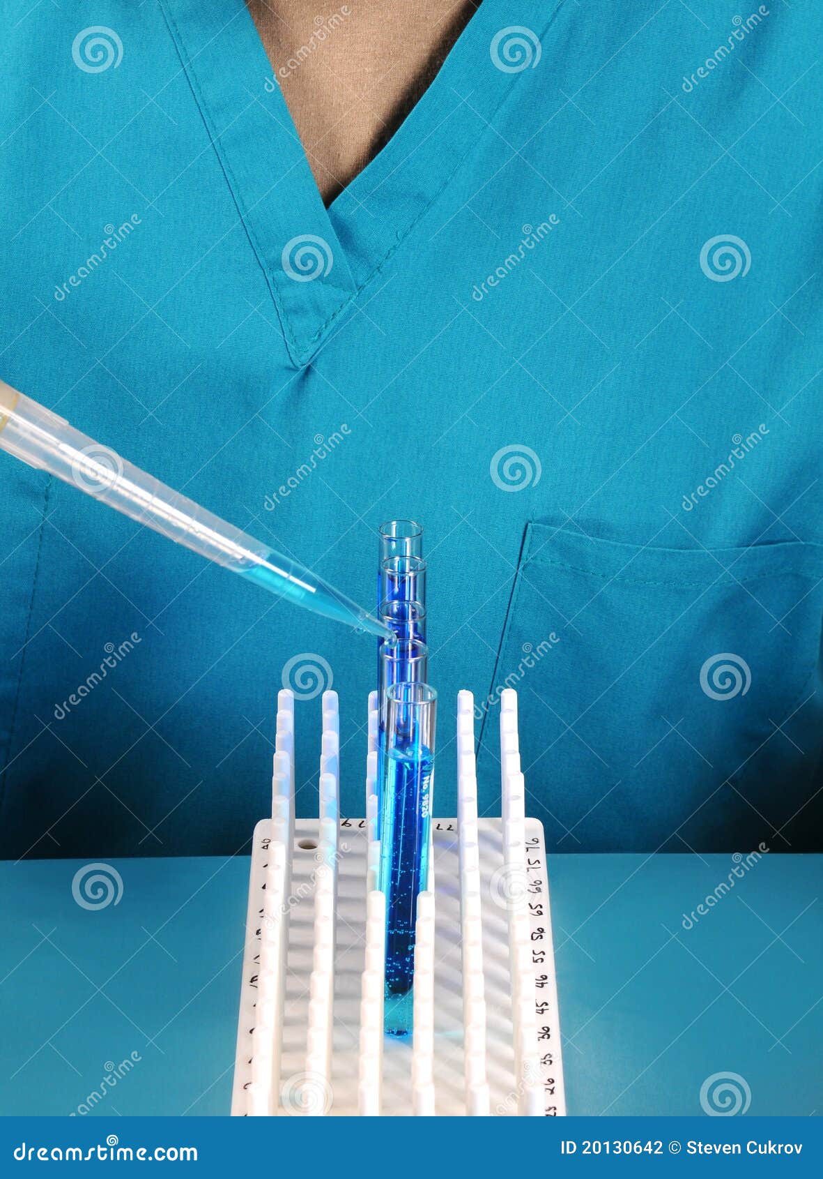 Lab Technician with Test Tubes and Pipette Stock Photo - Image of tube ...