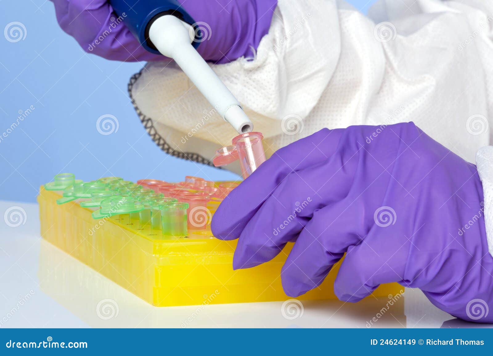 Lab Technician Using a Pipette Stock Image - Image of biological ...