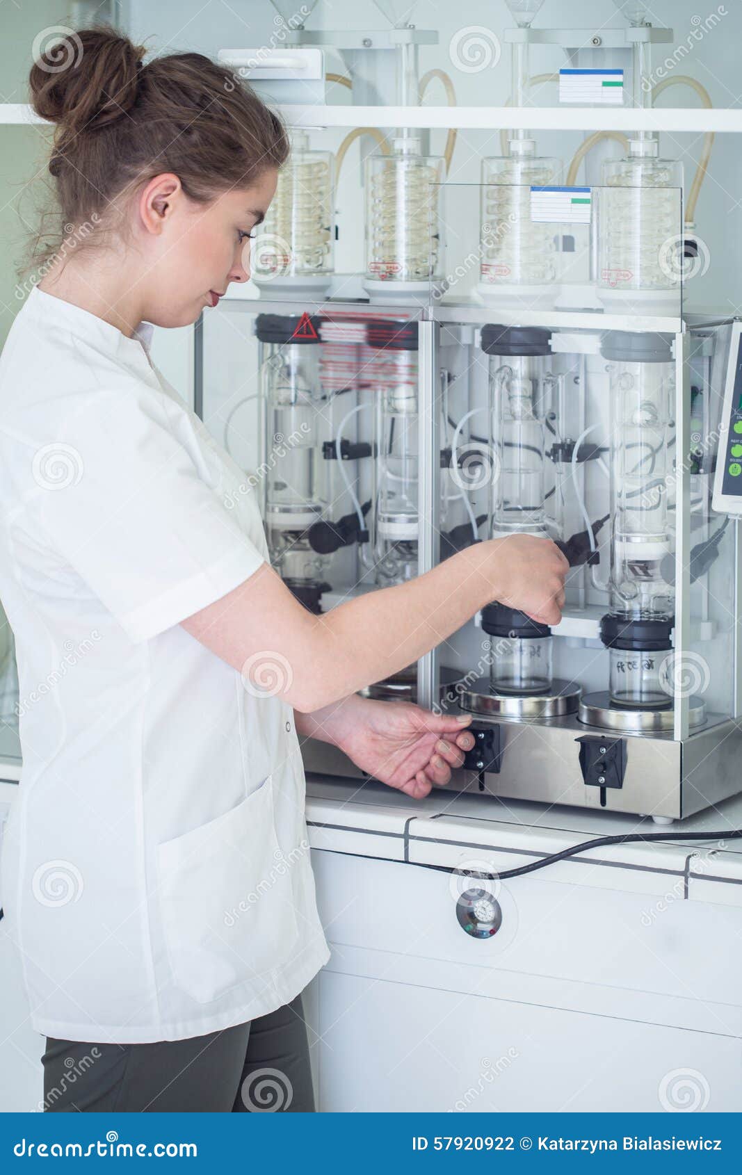 Lab technician working stock photo. Image of uniform - 57920922