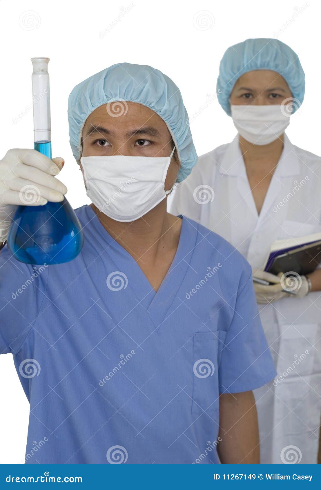 Lab technicians stock image. Image of examine, biology - 11267149
