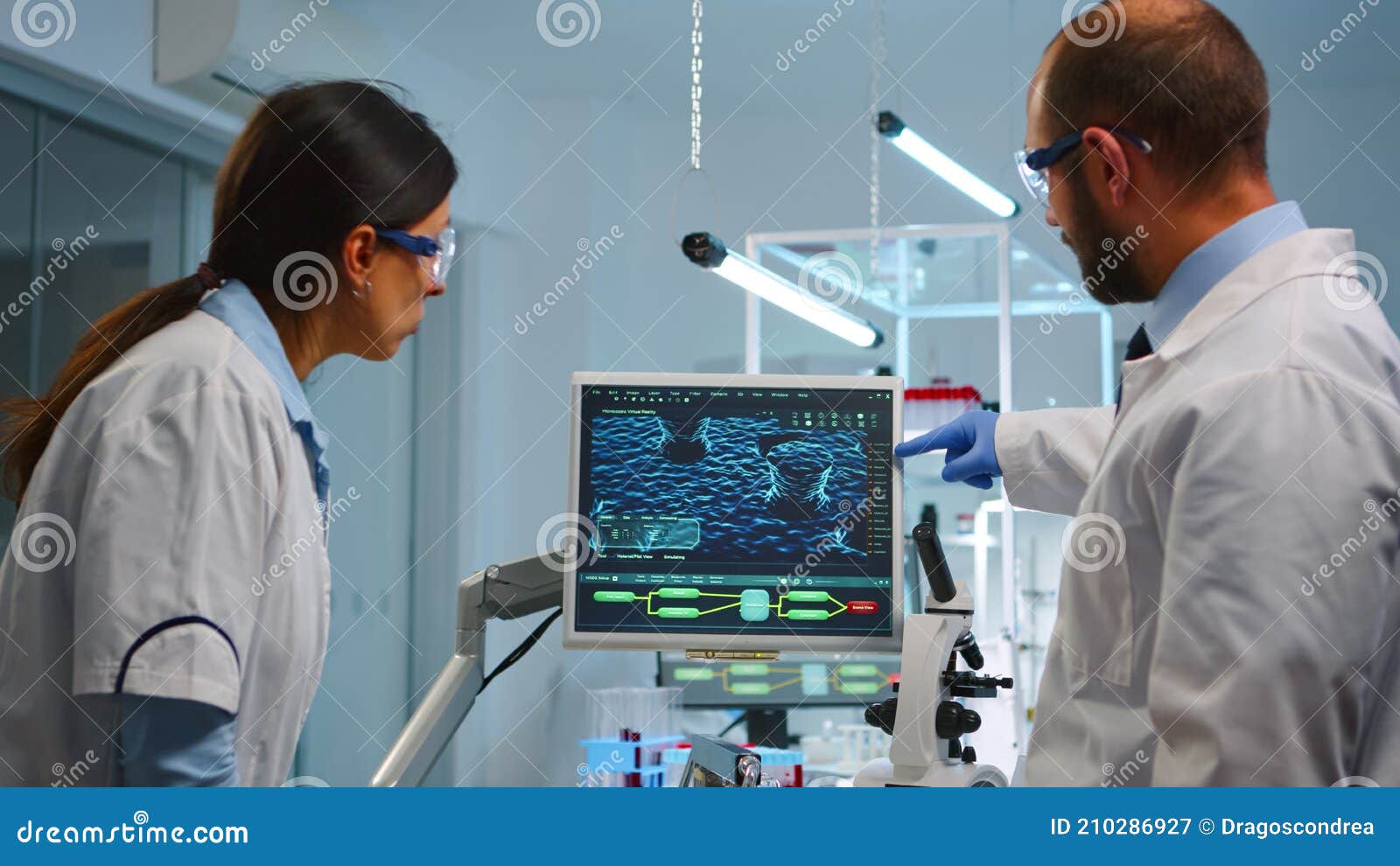 Lab Technicians Making Pharmaceutical Research for Antibiotics Stock ...