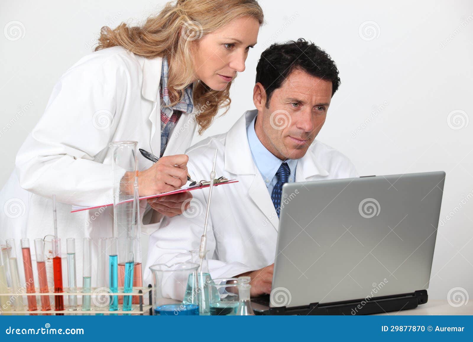Lab technicians stock photo. Image of white, background - 29877870