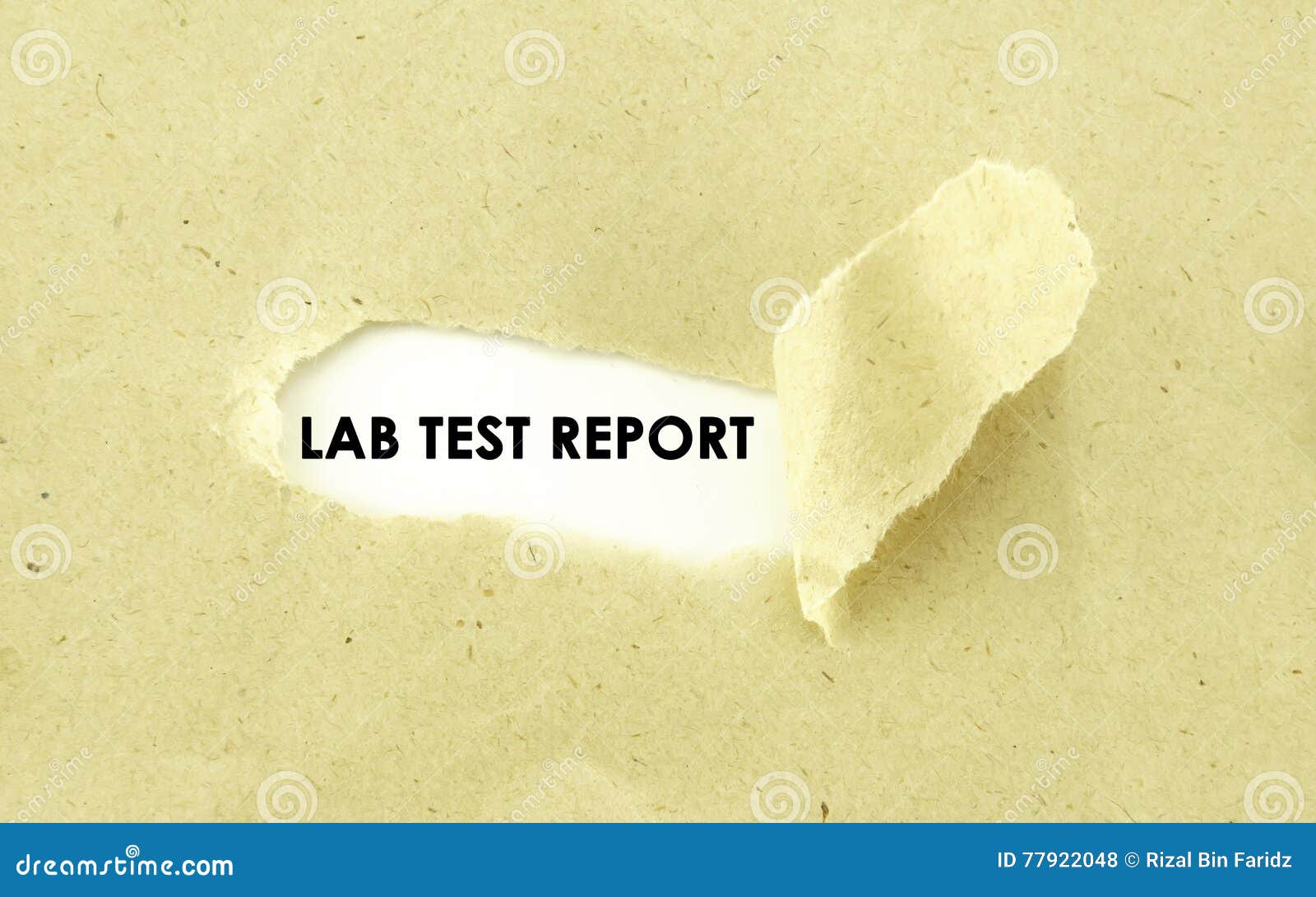 LAB TEST REPORT stock photo. Image of paper, envelop - 77922048