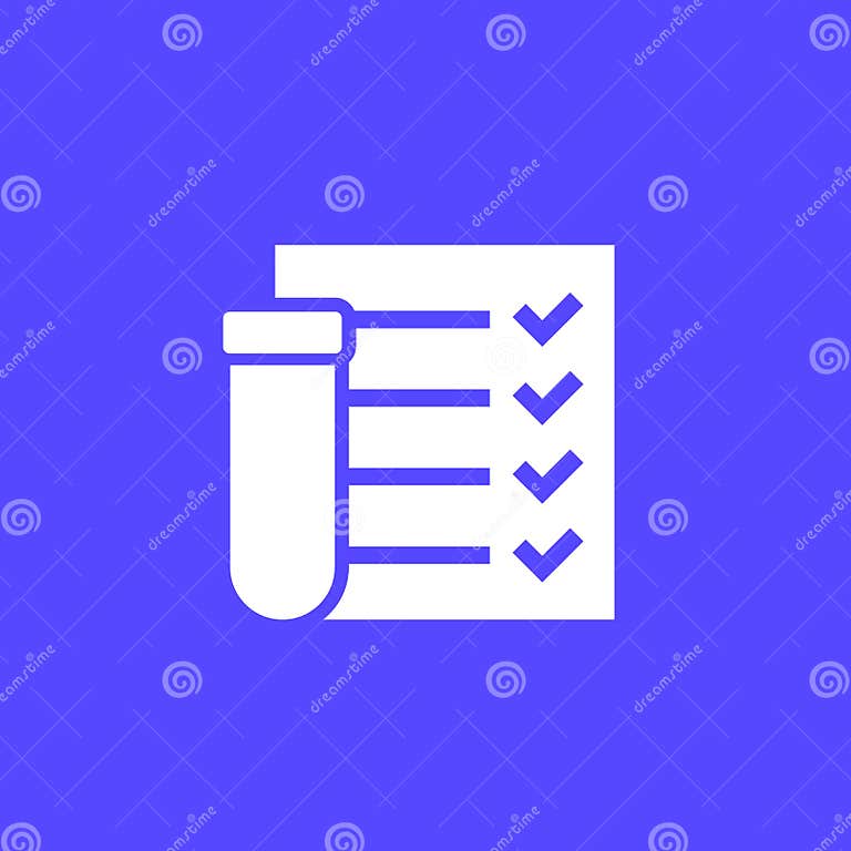 Lab Test Results Icon, Vector Stock Vector - Illustration of reaction ...