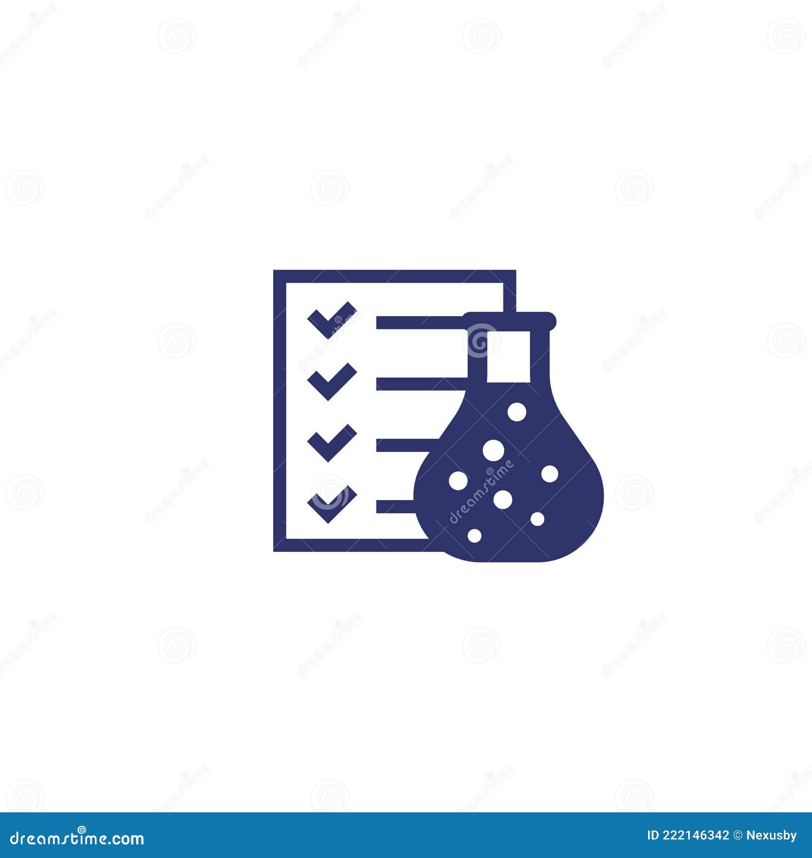 Lab Test Results Icon on White Stock Vector - Illustration of analysis ...