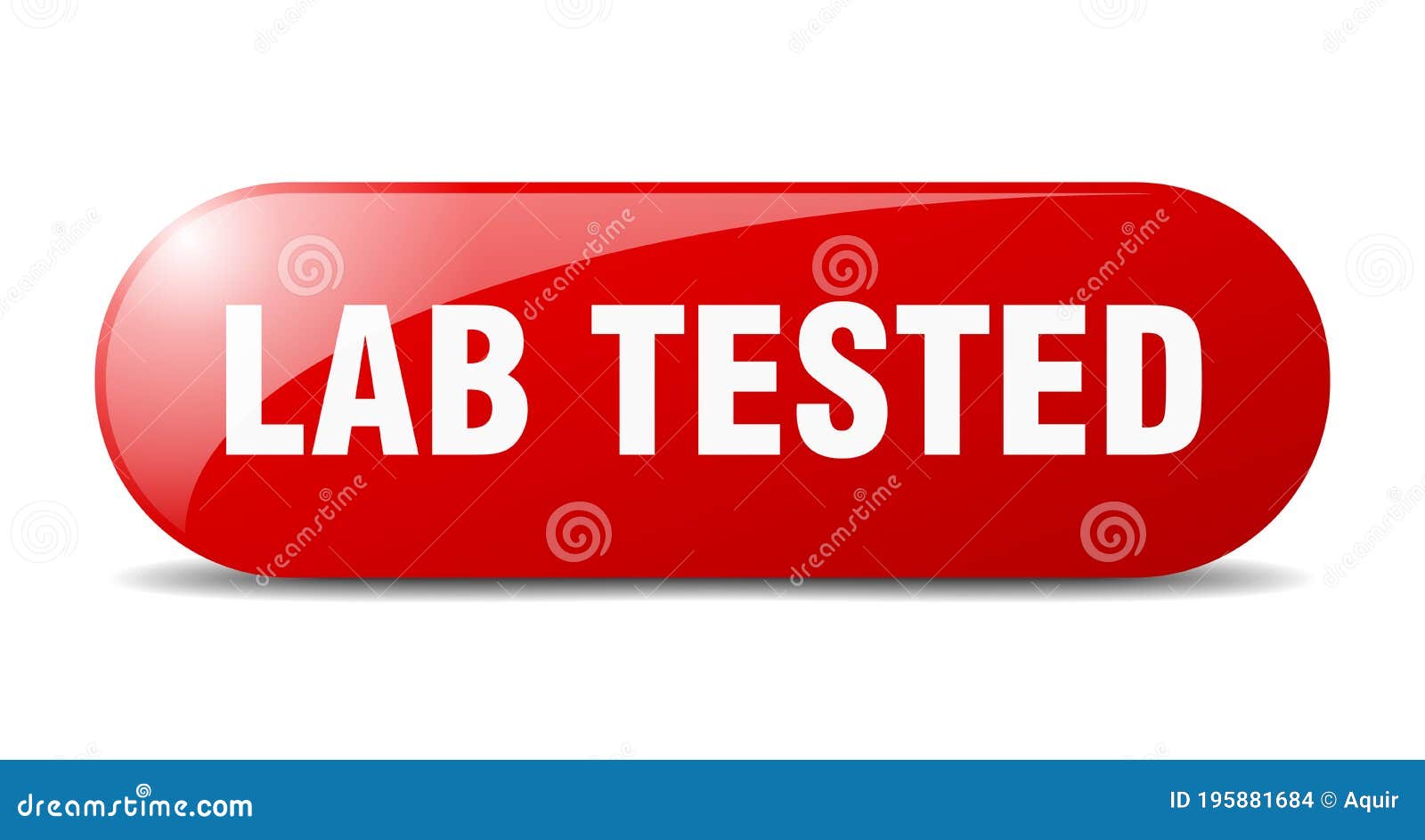 Lab Tested Button. Sticker. Banner. Rounded Glass Sign Stock Vector ...