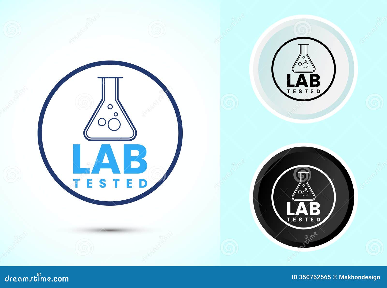 Lab Tested Icon. Laboratory Testing Product Quality Certificate Symbol ...
