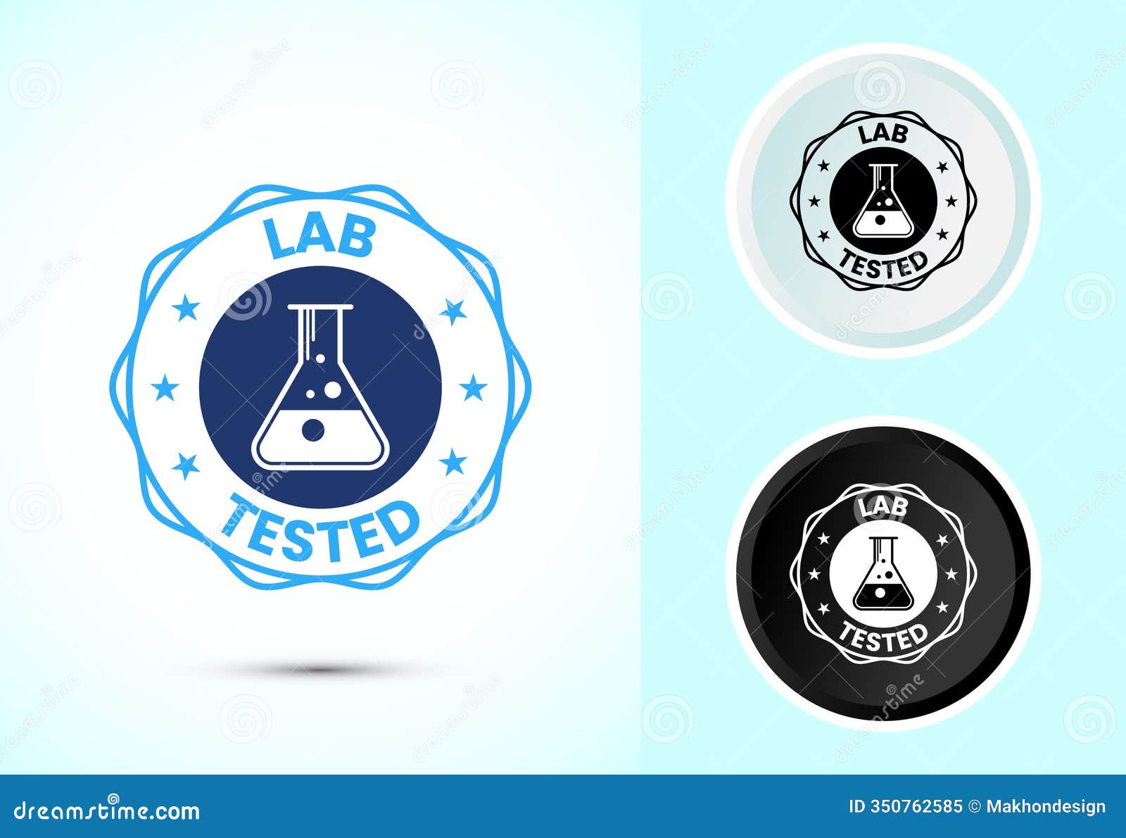 Lab Tested Icon. Laboratory Testing Product Quality Certificate Symbol ...