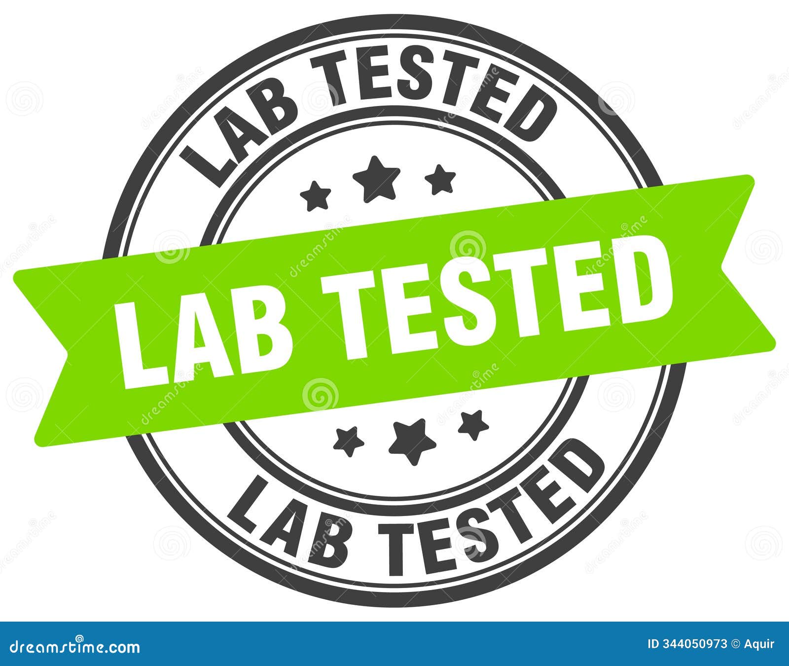 Lab Tested Stamp. Lab Tested Label on Transparent Background. Round ...