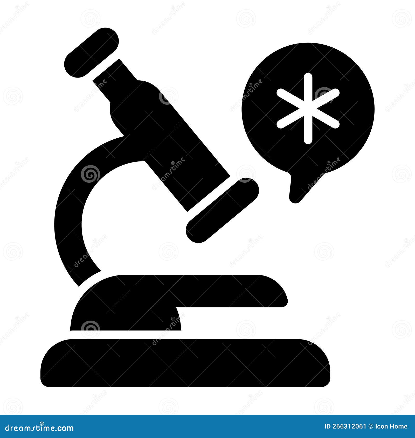 Lab Testing Trendy Icon, Microscope Laboratory Equipment Vector Stock ...