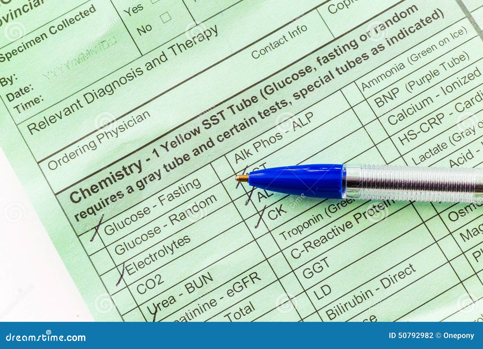 Lab Tests stock photo. Image of science, document, medicine - 50792982