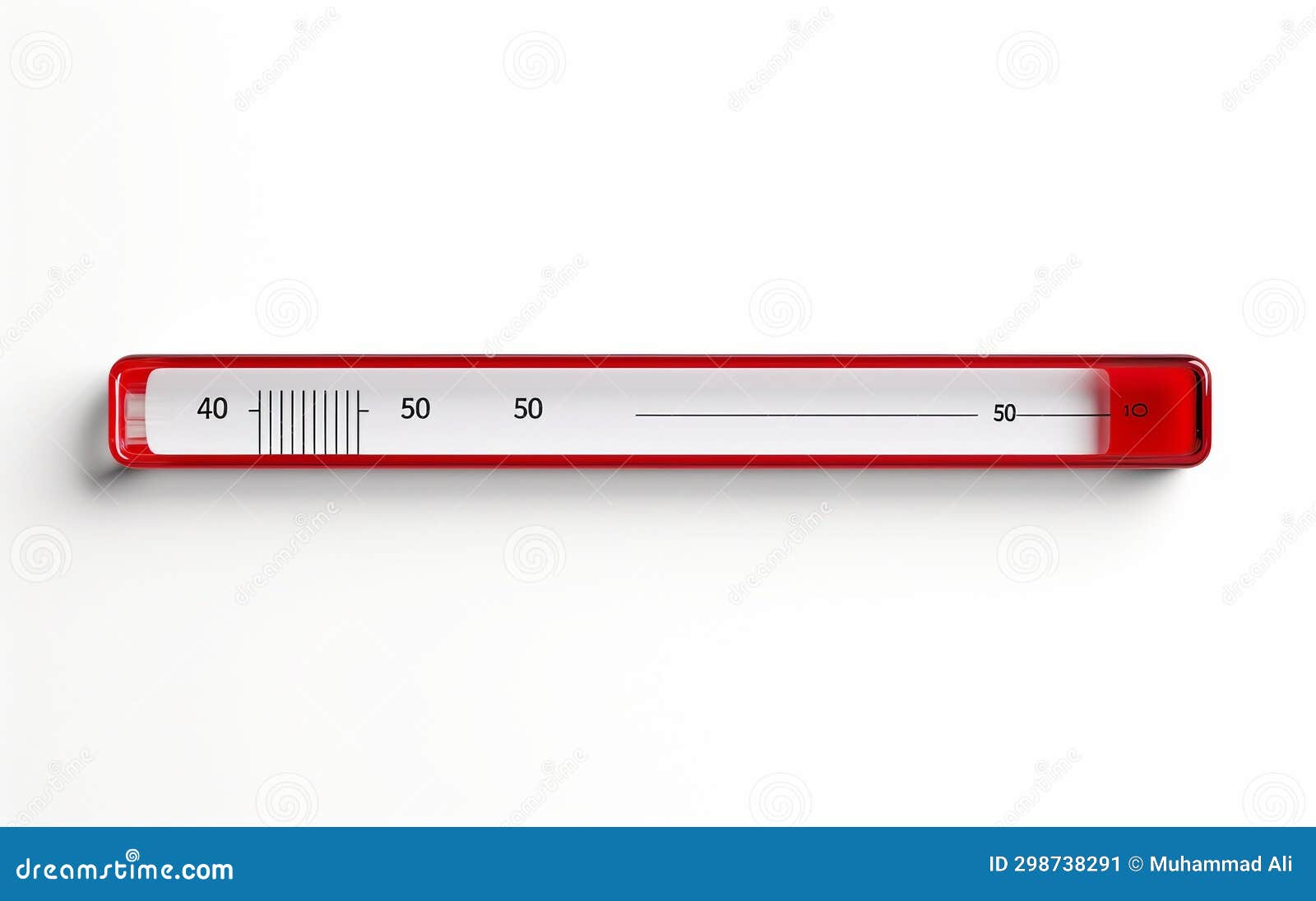 Lab Thermometer on White Background Stock Image - Image of single ...