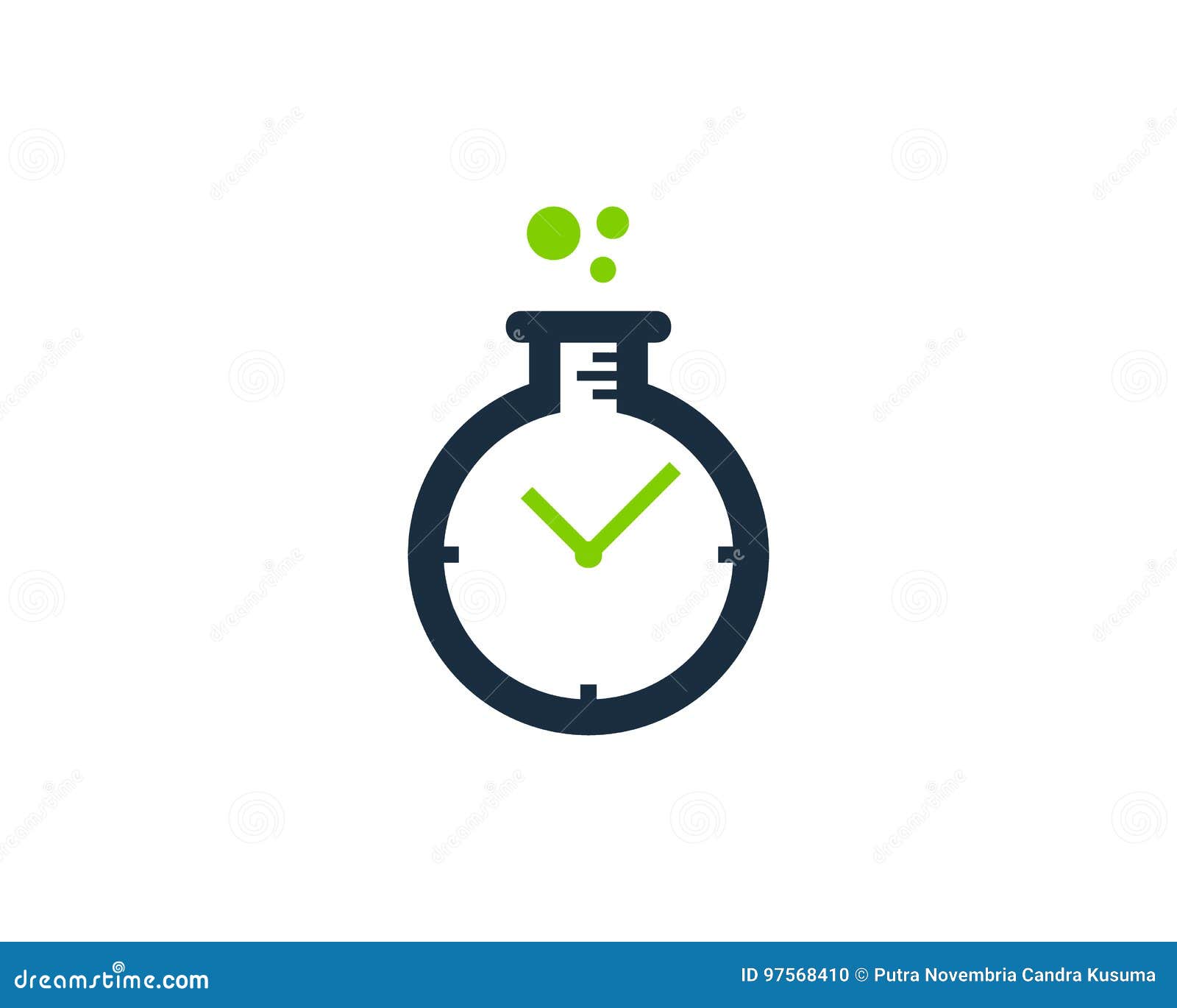 Lab Time Icon Logo Design Element Stock Vector - Illustration of ...