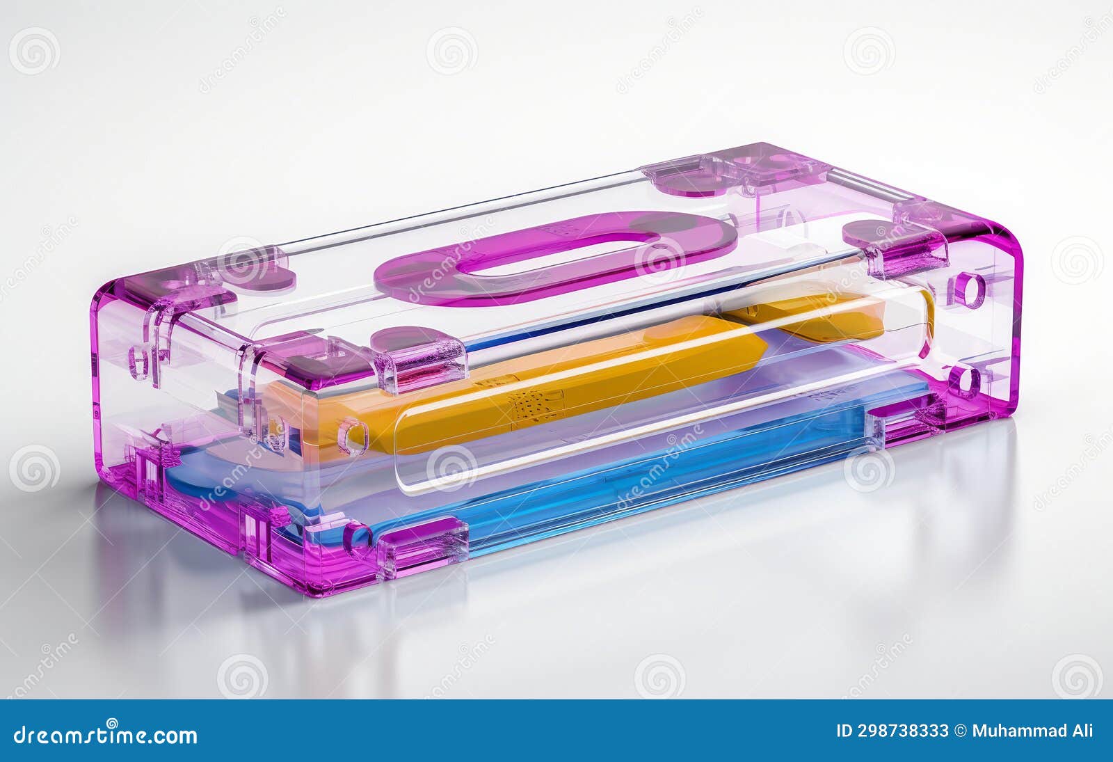 Lab Tissue Cassette on White Background Stock Illustration ...